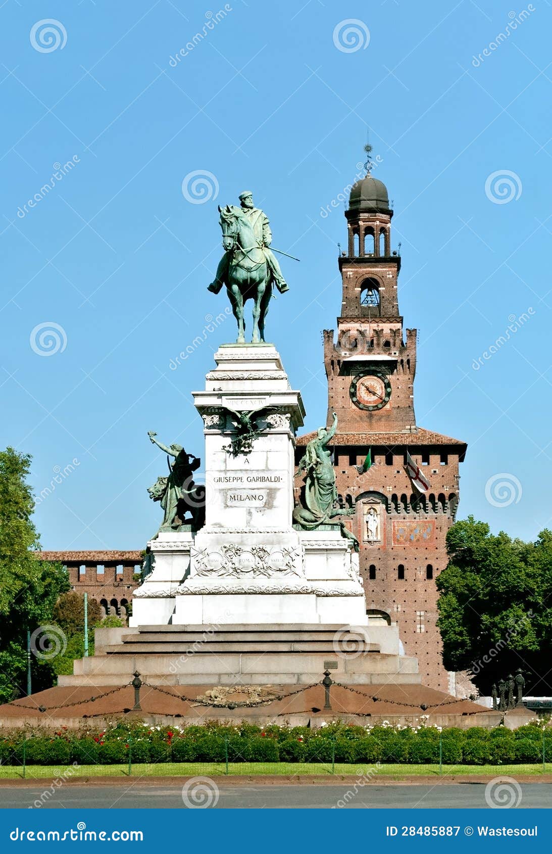 Garibaldi monument stock image. Image of edifice, famous - 28485887