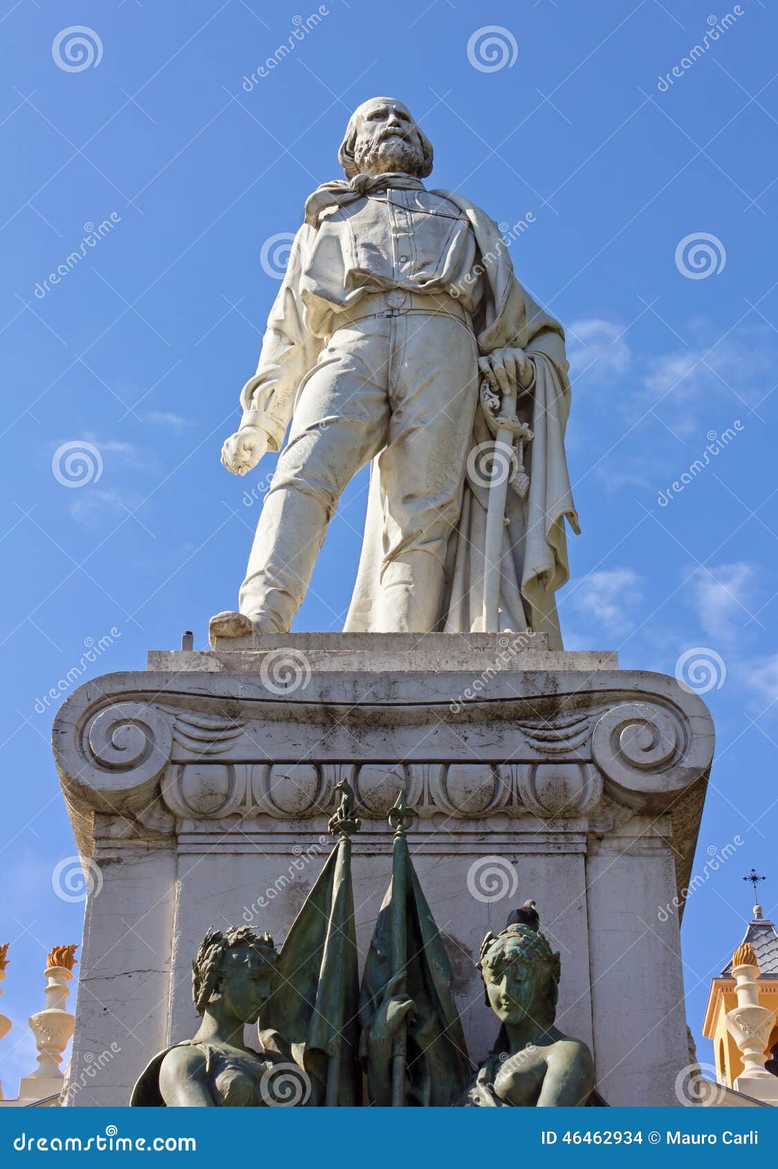 Garibaldi Statue in Garibaldi Square in Nizza Stockfoto - Bild von ...