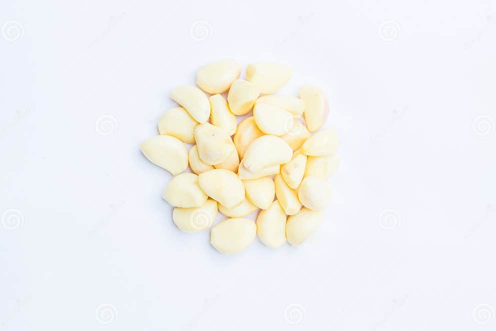 Garic in isolate on white. stock image. Image of ingredient - 46633157