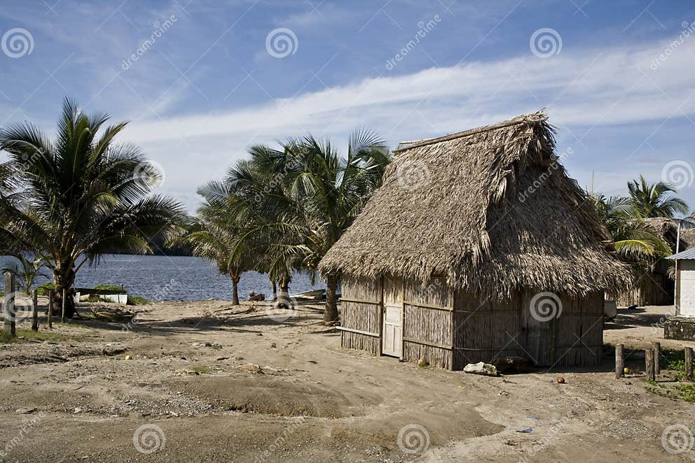 Garifuna house stock image. Image of tela, beach, garifuna - 3854997