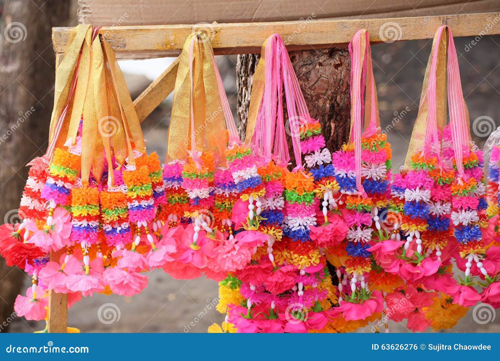 Garland stock photo. Image of ornament, beautiful, marigold - 63626276
