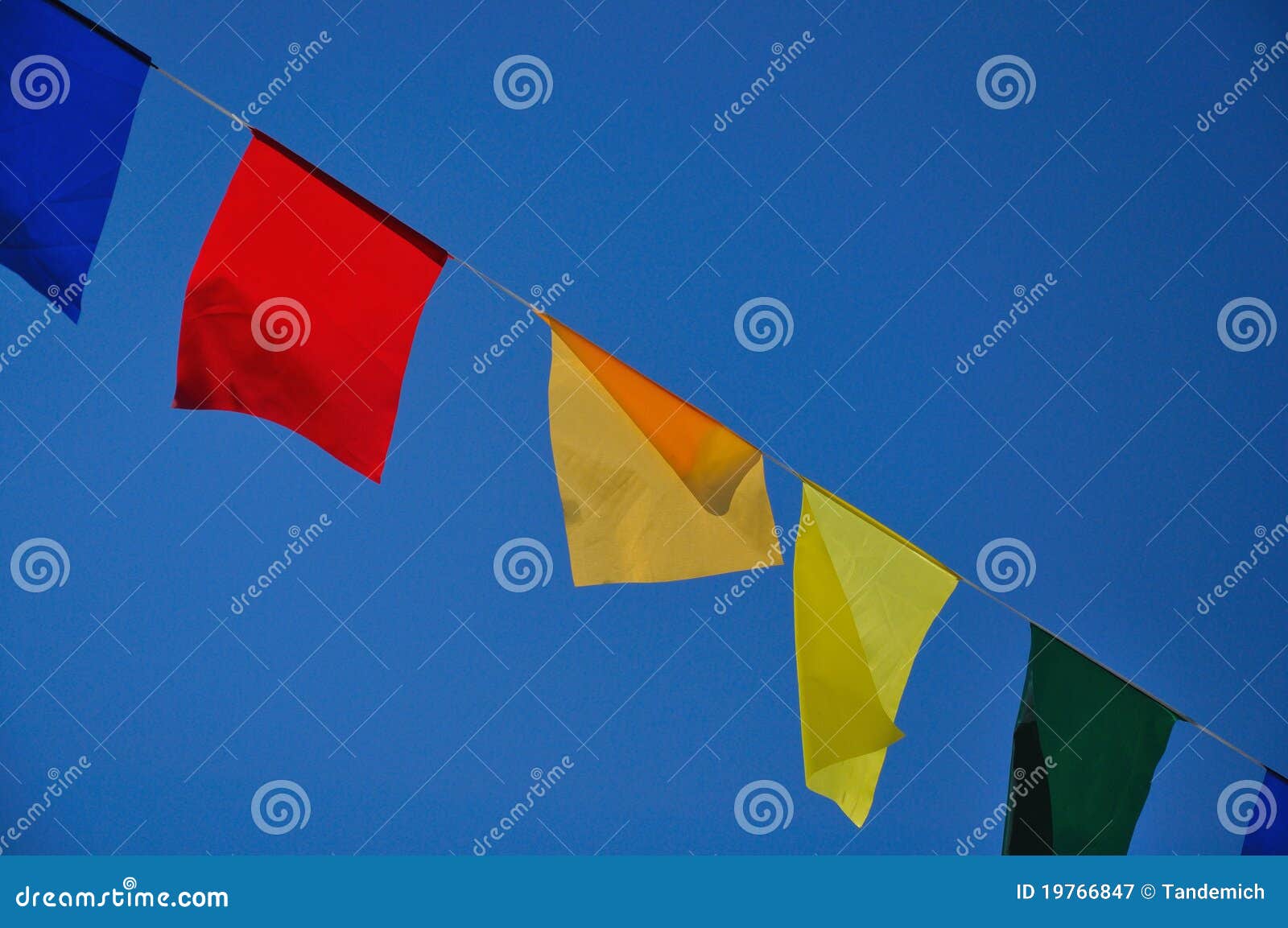 Garland of colorful flags stock image. Image of anniversary - 19766847