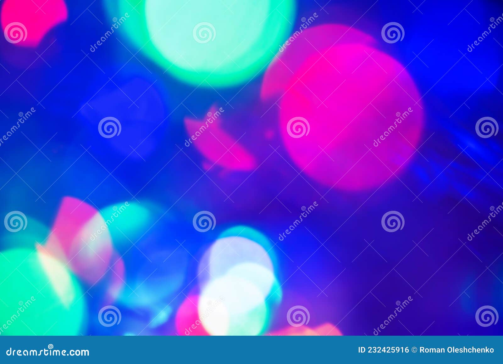 Garland Defocus Light Glare. Defocused Light Dots Abstract Background ...