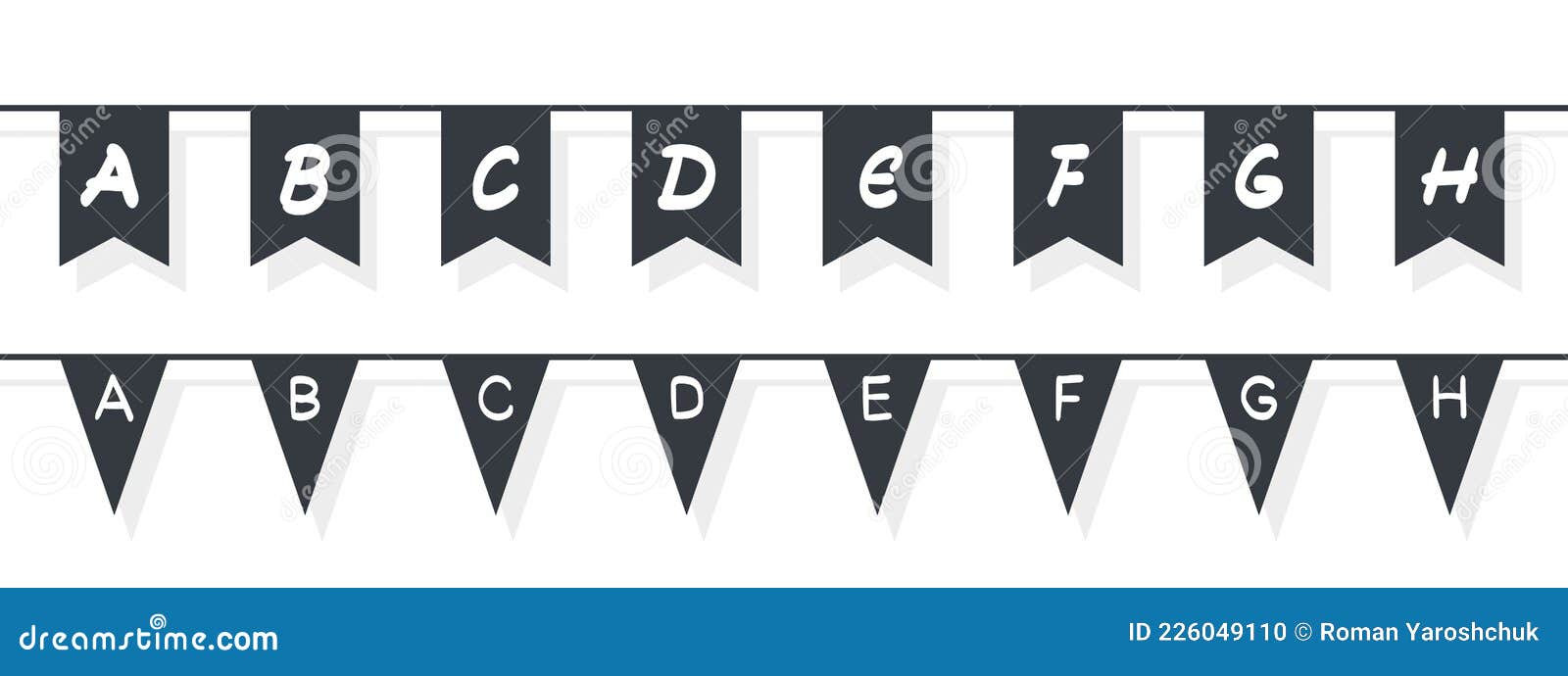 Flags On Rope. Vector Drawing | CartoonDealer.com #84152926