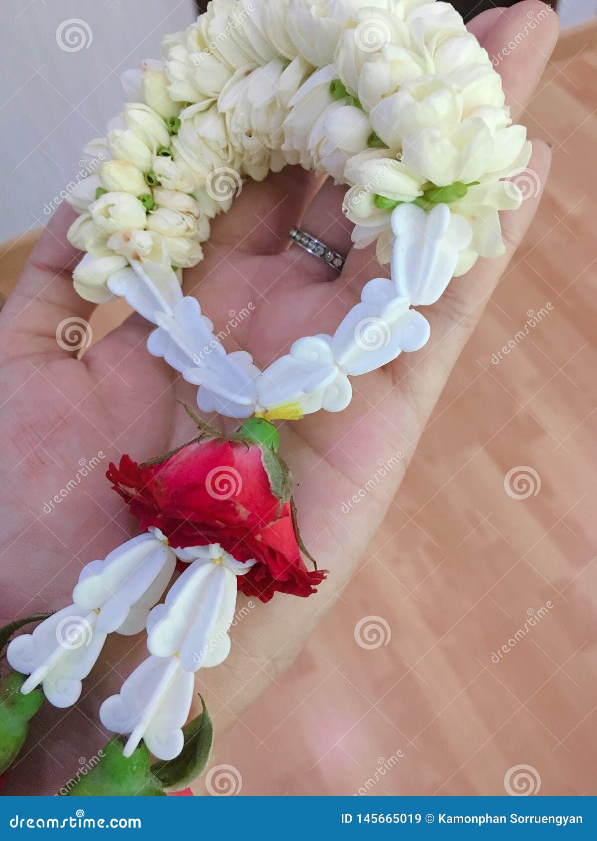 Garland stock image. Image of thailand, garland, flower - 145665019