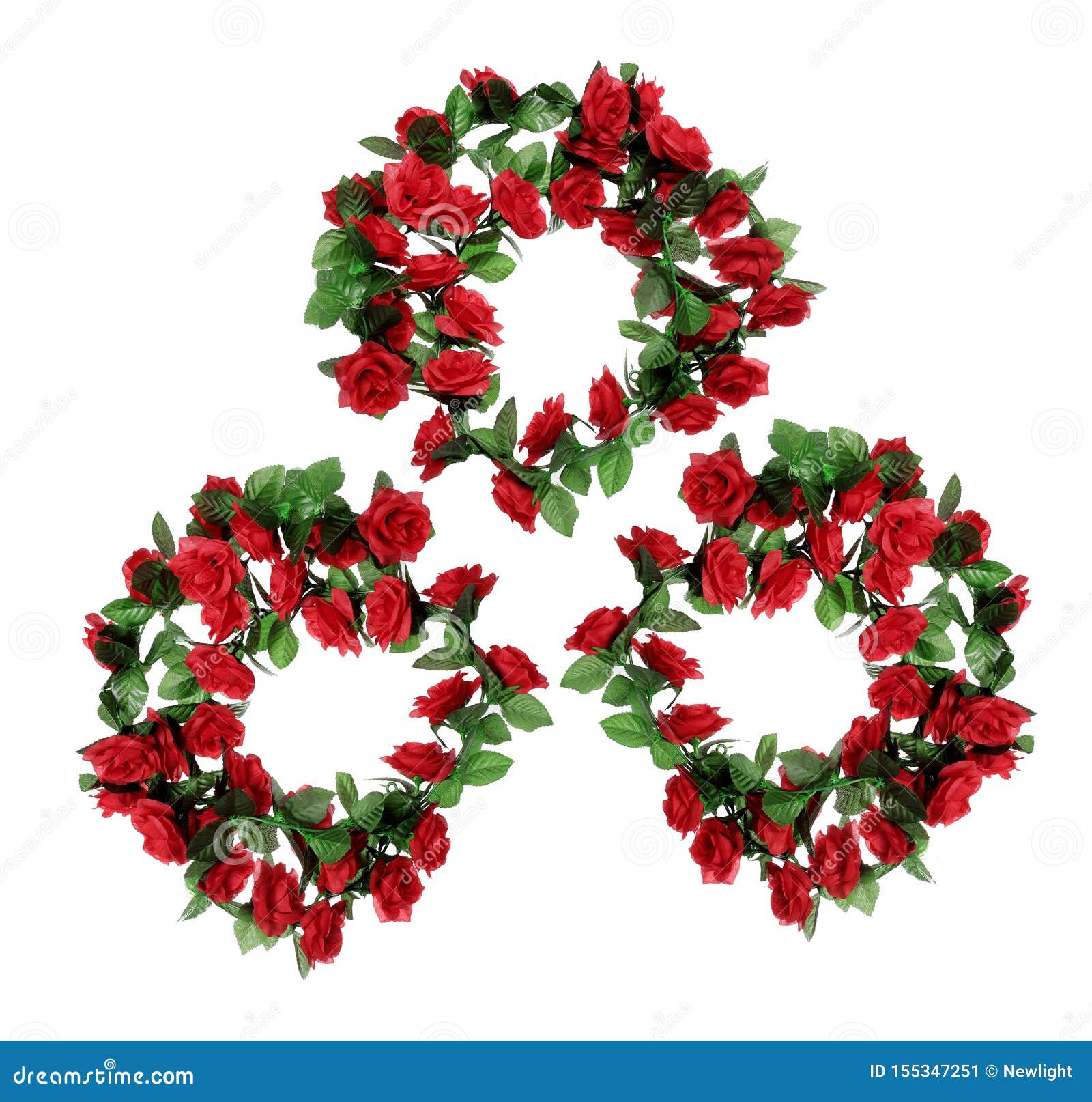Garlands of Roses stock image. Image of fabric, circles - 155347251