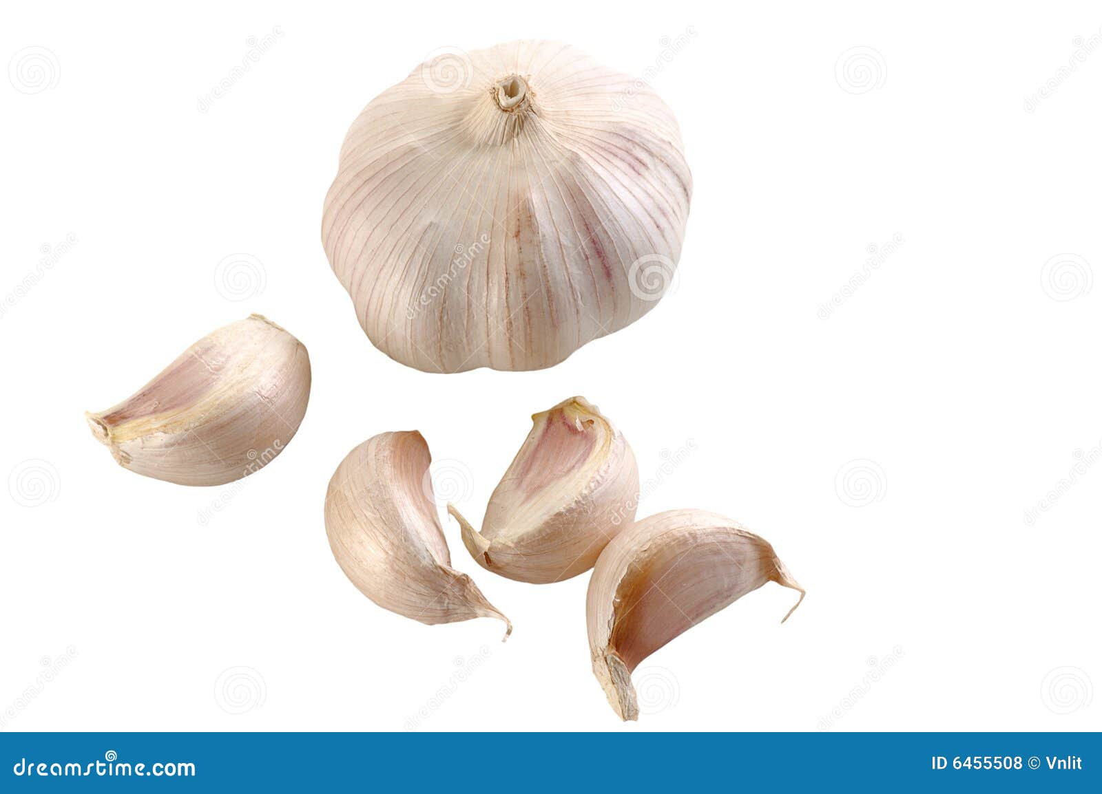Garlic stock photo. Image of isolated, organic, garlic - 6455508