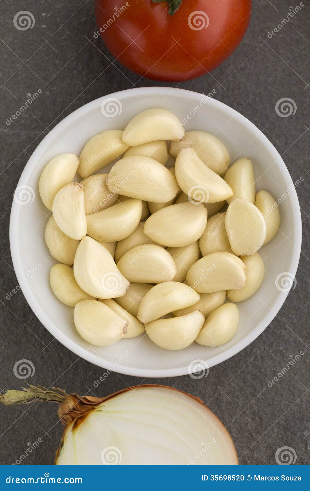 The Garlic stock photo. Image of delicious, farming, garden - 35698520