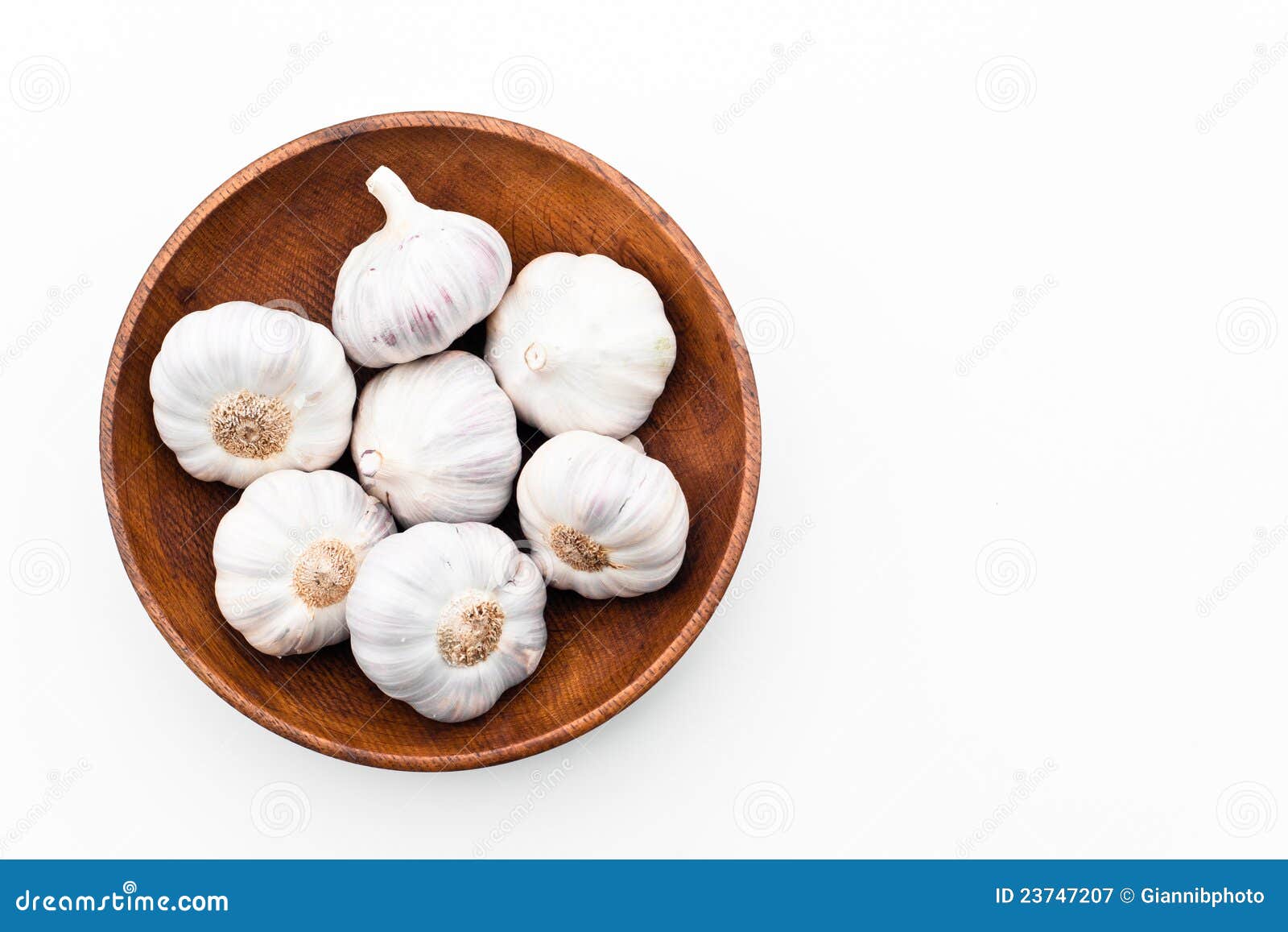 Garlic in a bowl stock image. Image of concepts, bowl - 23747207