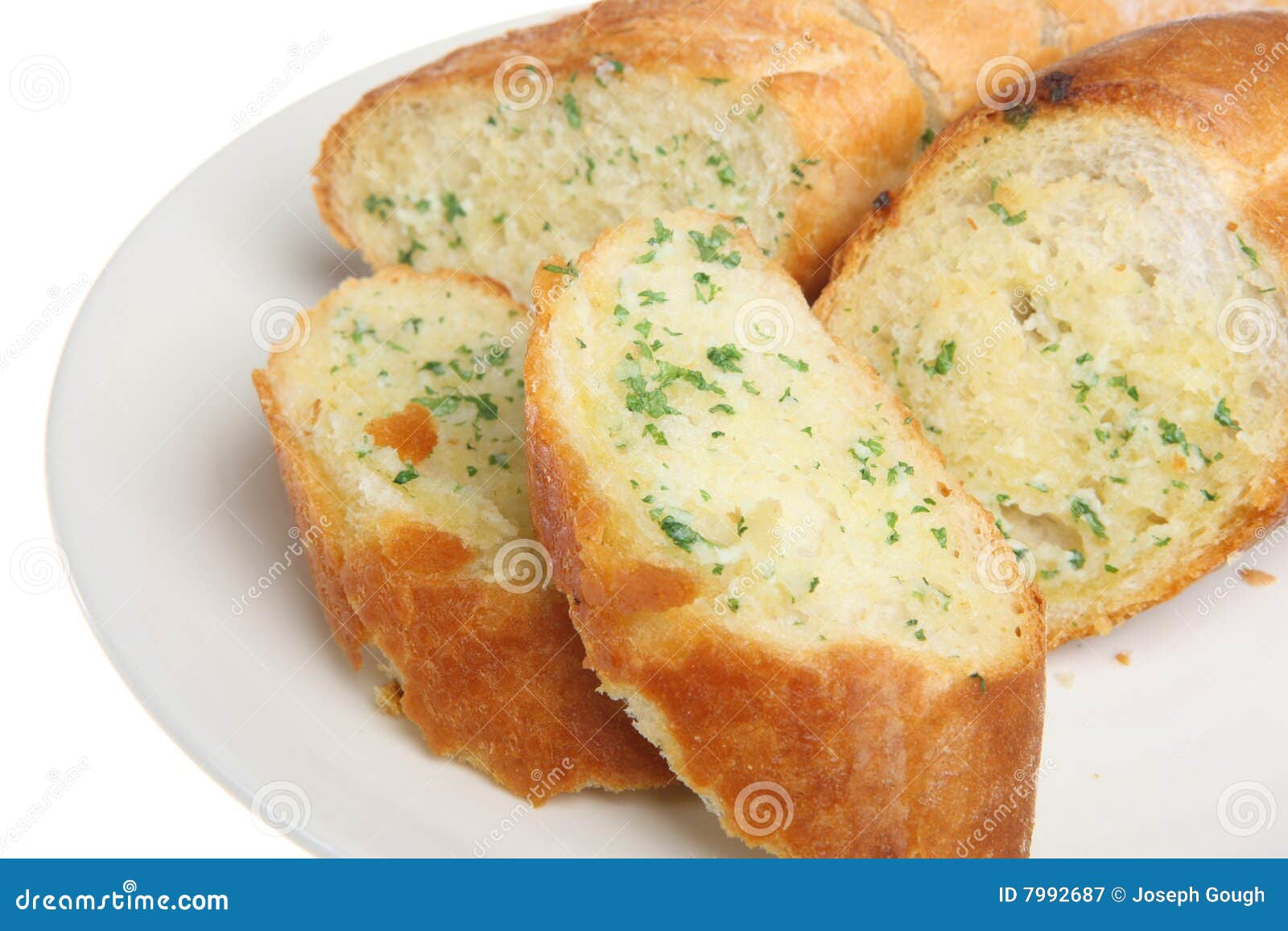 Garlic Bread stock image. Image of herb, macro, closeup - 7992687