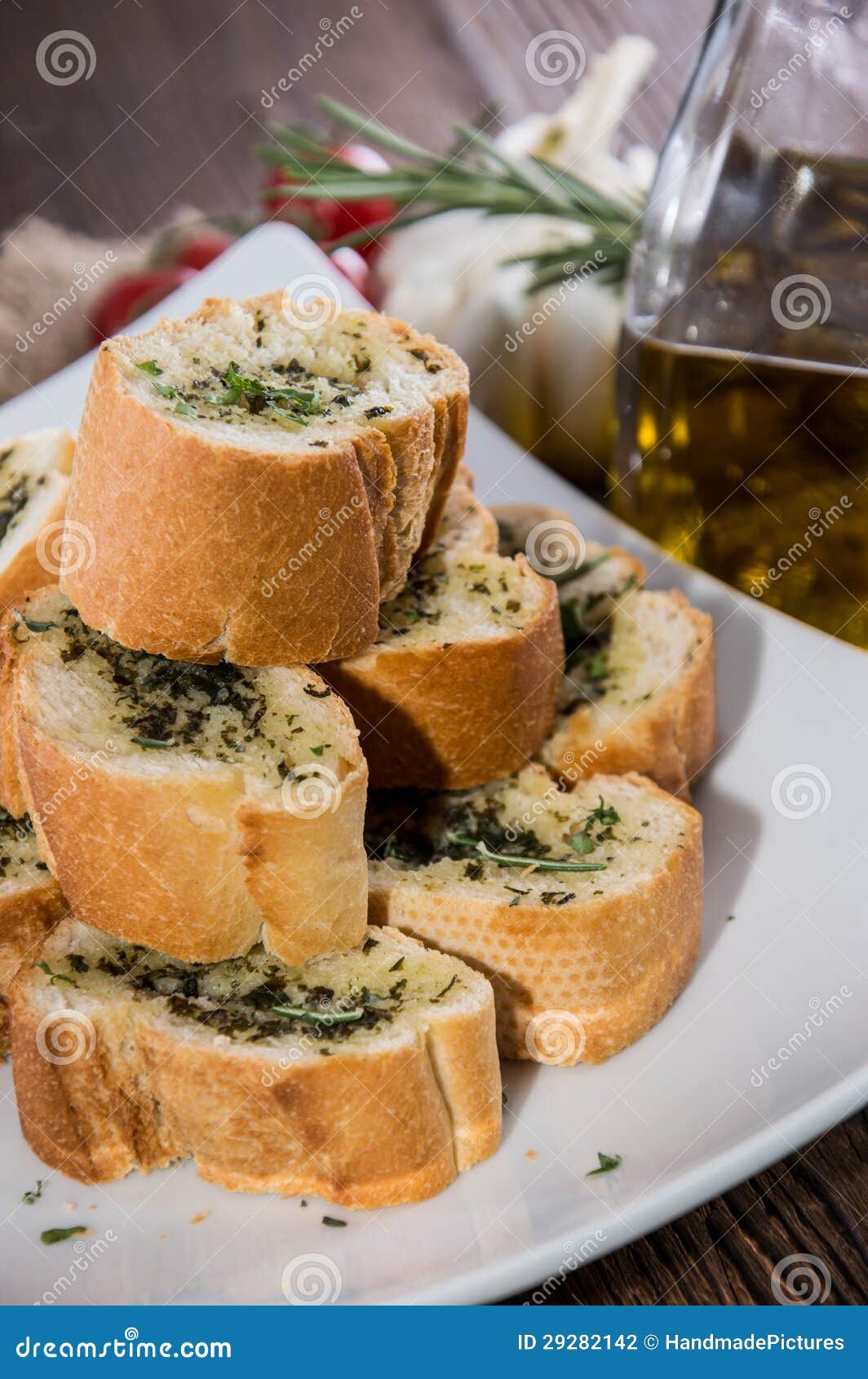 Garlic Bread Appetizer stock photo. Image of closeup - 29282142