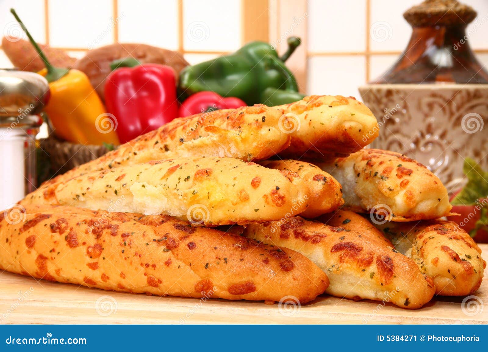 Garlic Bread Sticks stock image. Image of garlic, diet - 5384271