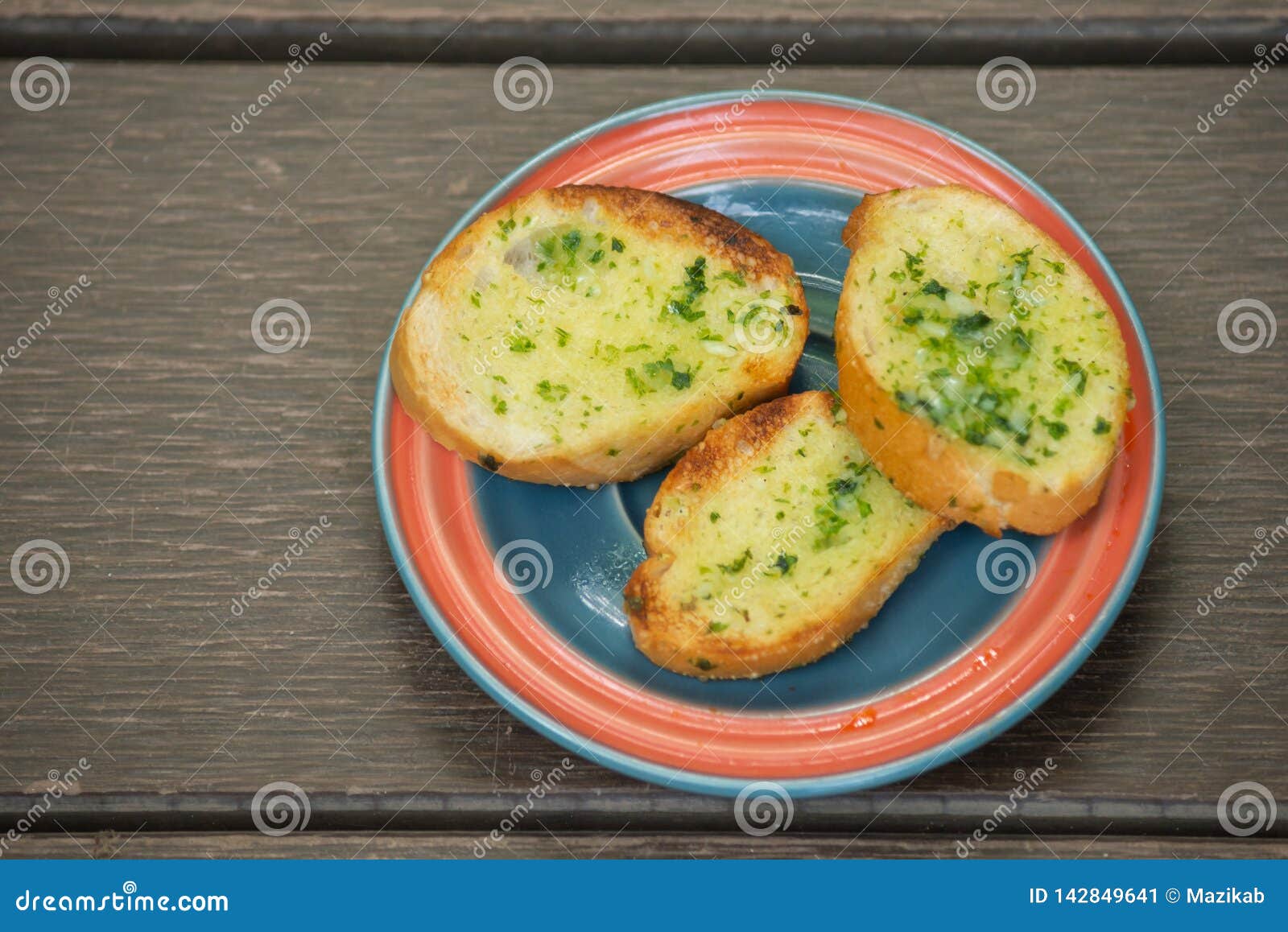 Garlic bread stock image. Image of cuisine, grilled - 142849641