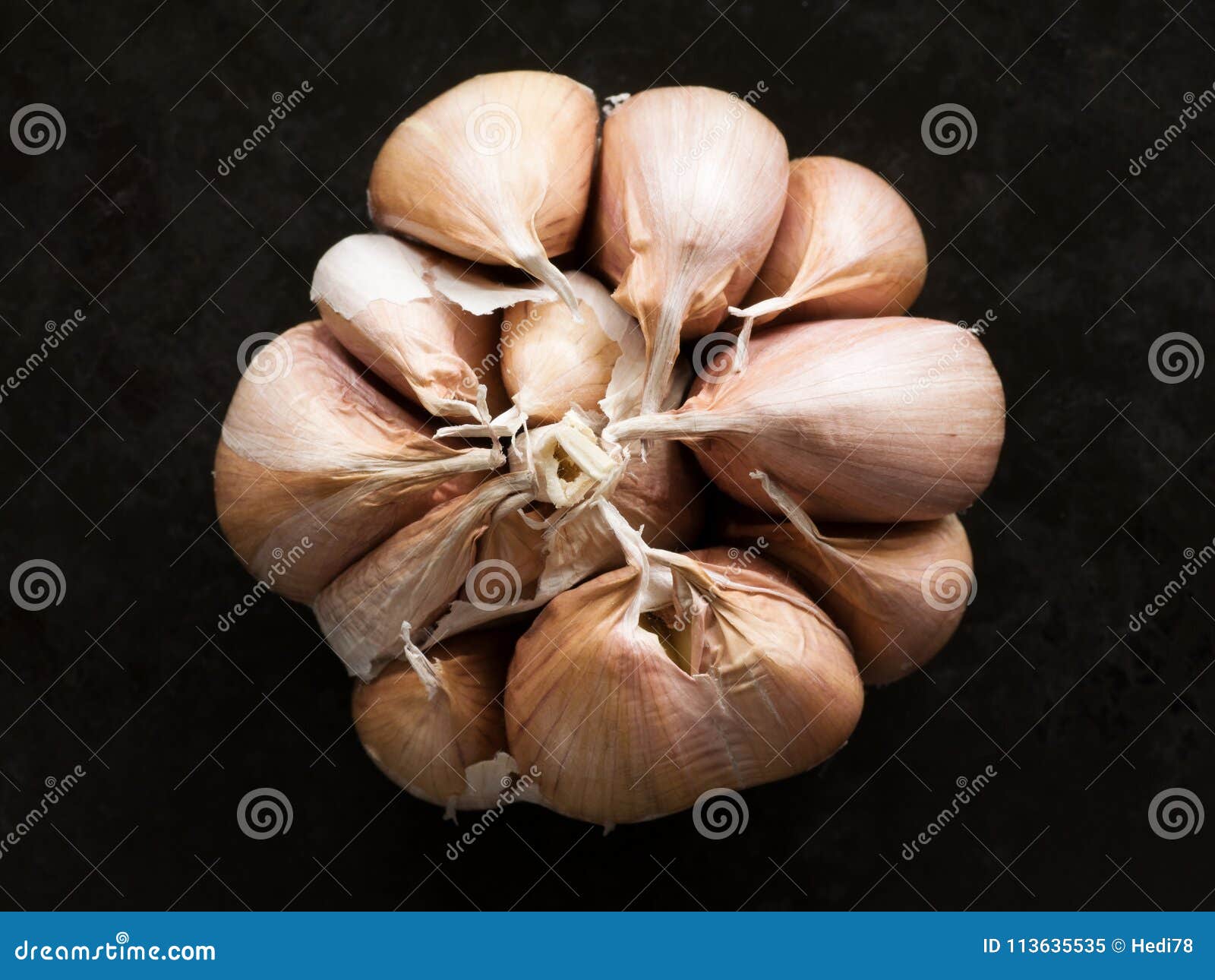 Garlic bulb stock image. Image of vegetable, flavor - 113635535