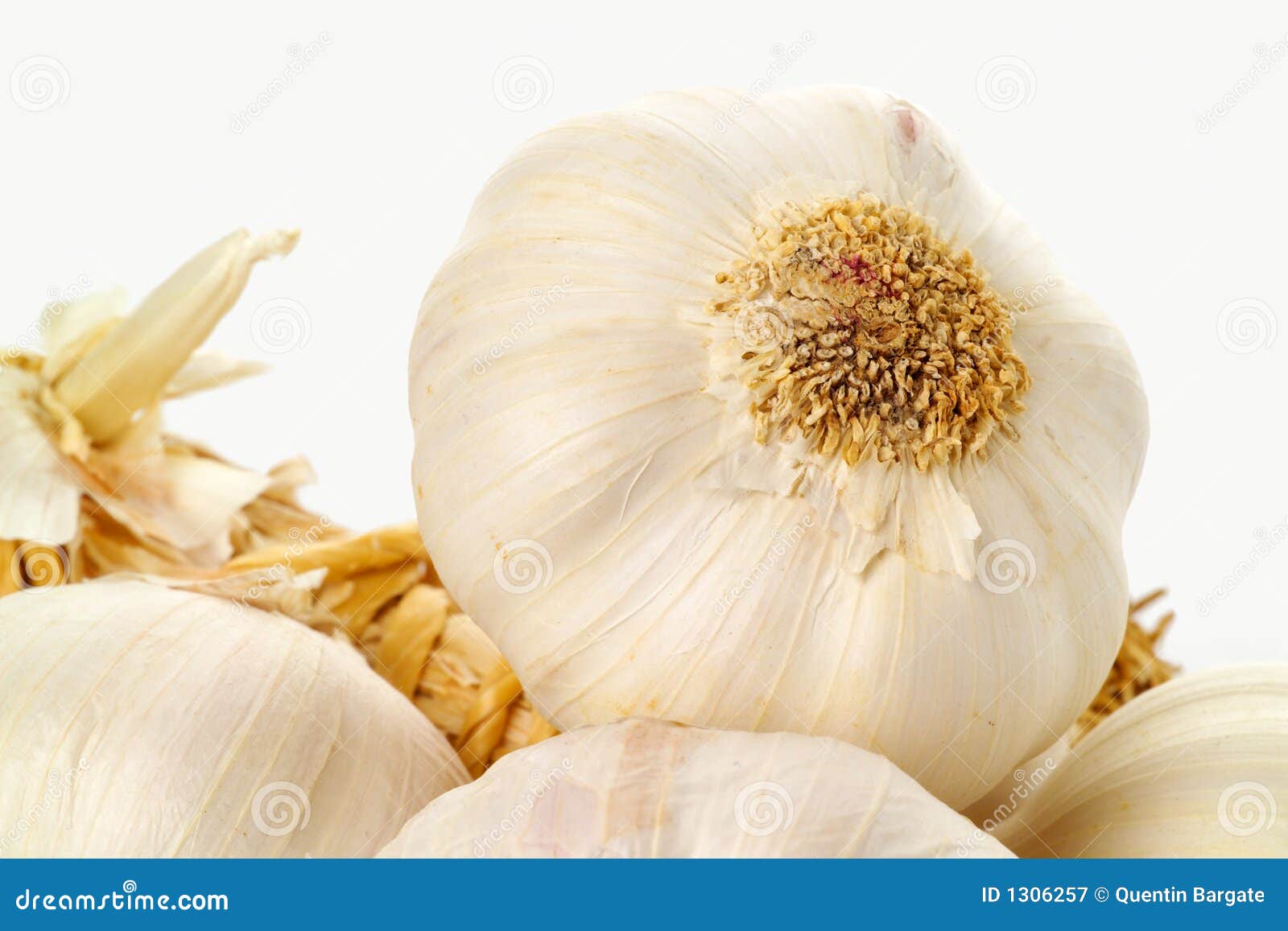 Garlic bulbs - macro stock image. Image of cooking, spice - 1306257