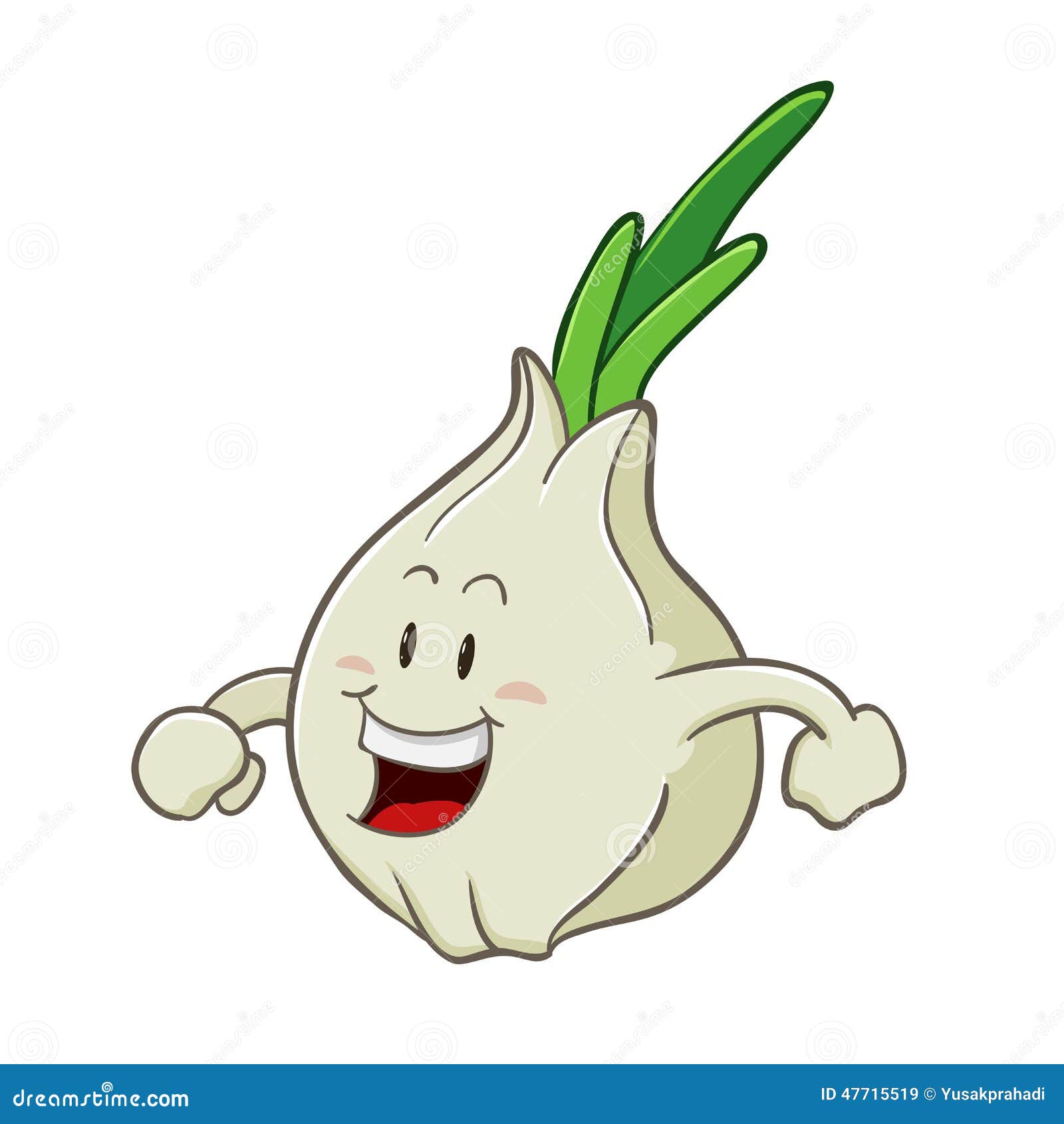 Garlic Cartoon Character stock vector. Illustration of nutrition - 47715519