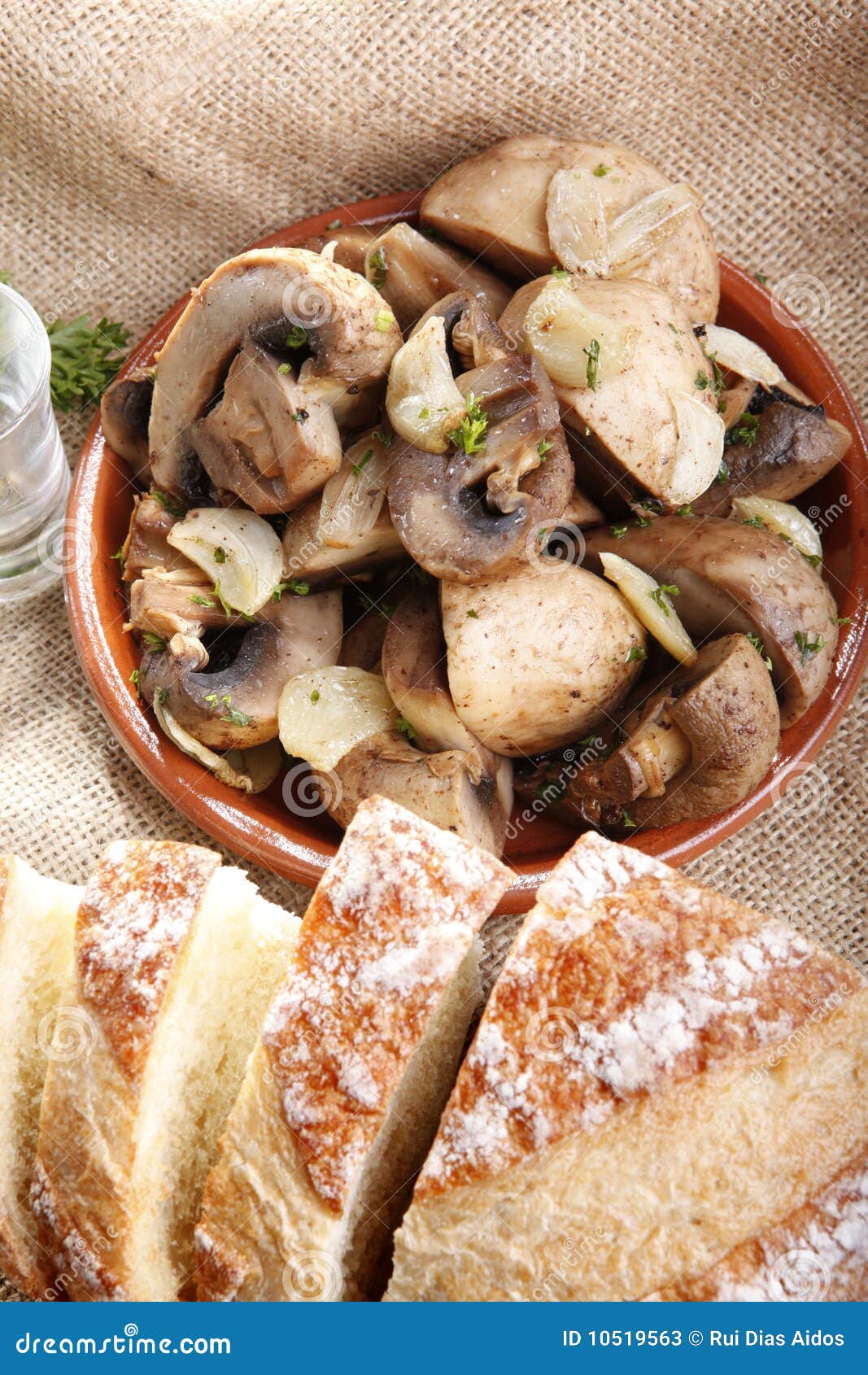Garlic champignon stock image. Image of garlic, cafe - 10519563