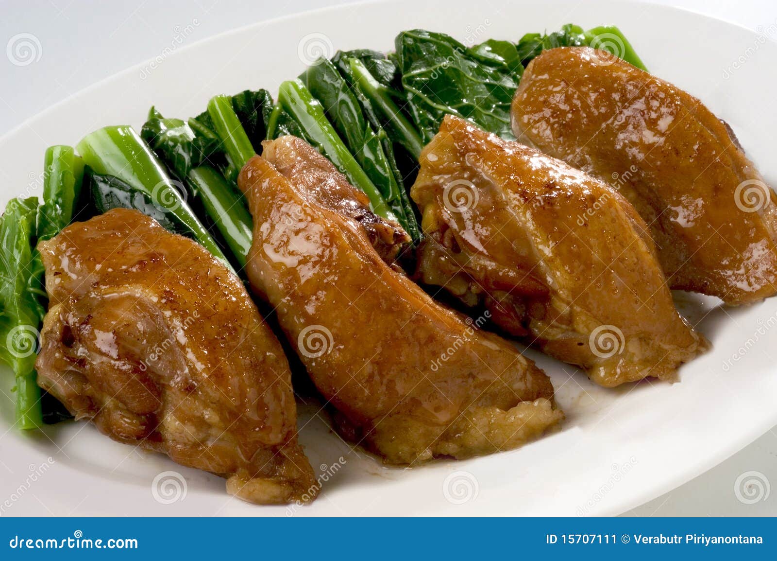 Garlic chicken stock image. Image of meat, dinner, food - 15707111