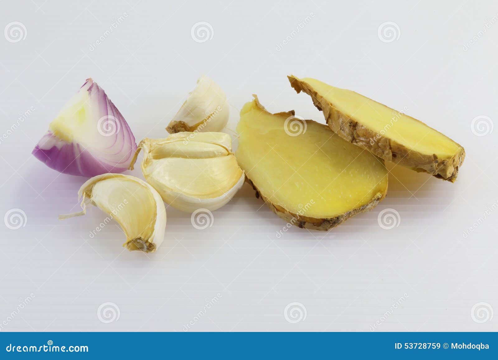 Garlic Ginger Onion stock image. Image of shallot, food - 53728759