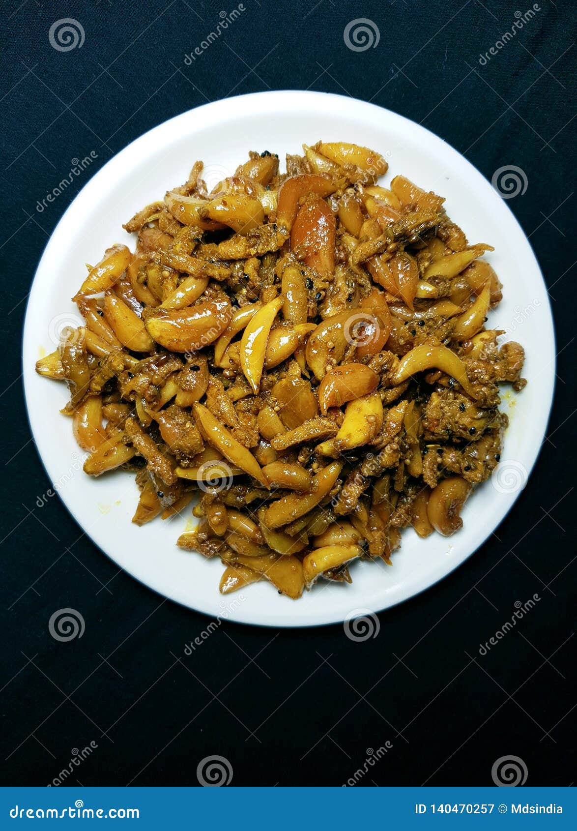 Garlic and ginger pickle stock image. Image of homemade - 140470257