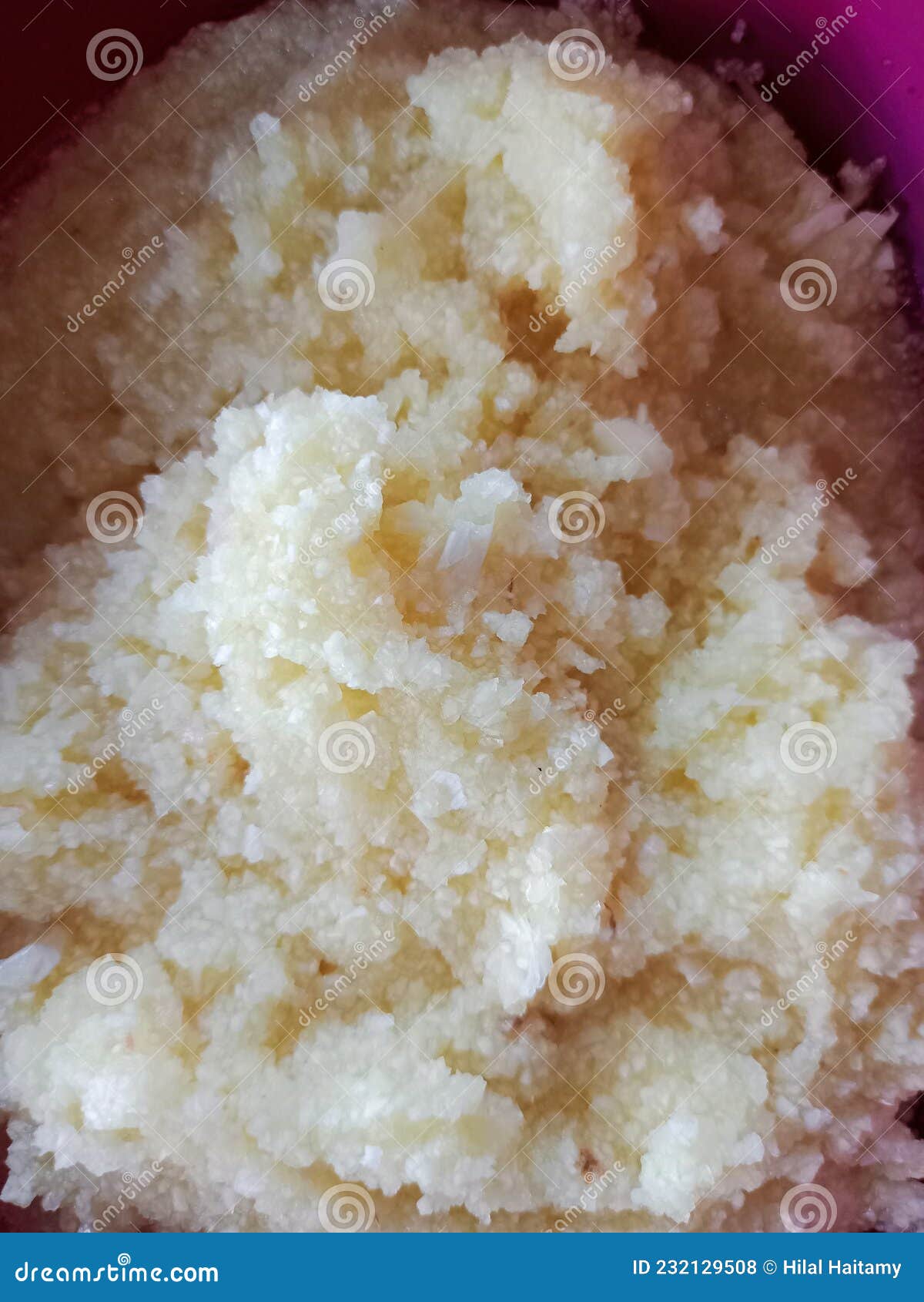 Garlic that Has Been Mashed, As a Cooking Ingredient. Stock Photo ...