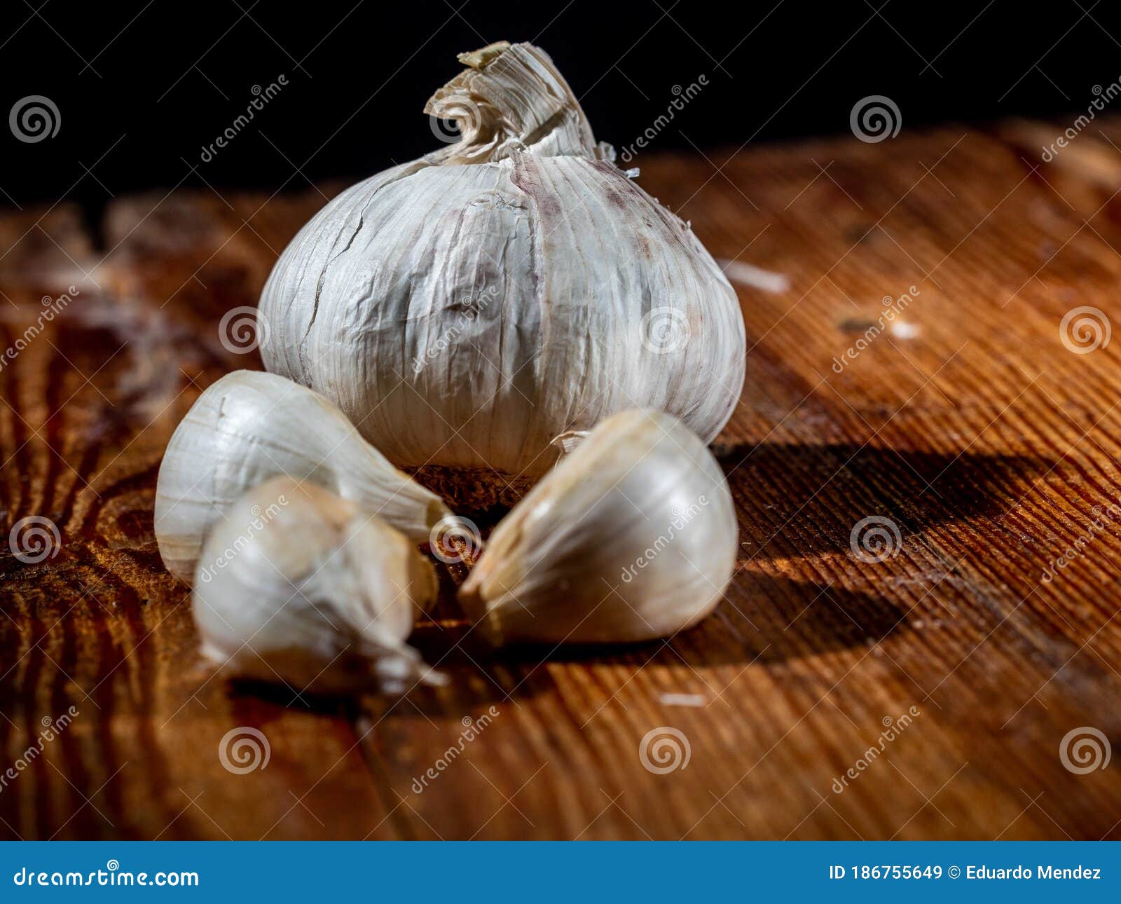 Garlic head stock image. Image of healthy, food, harvest - 186755649