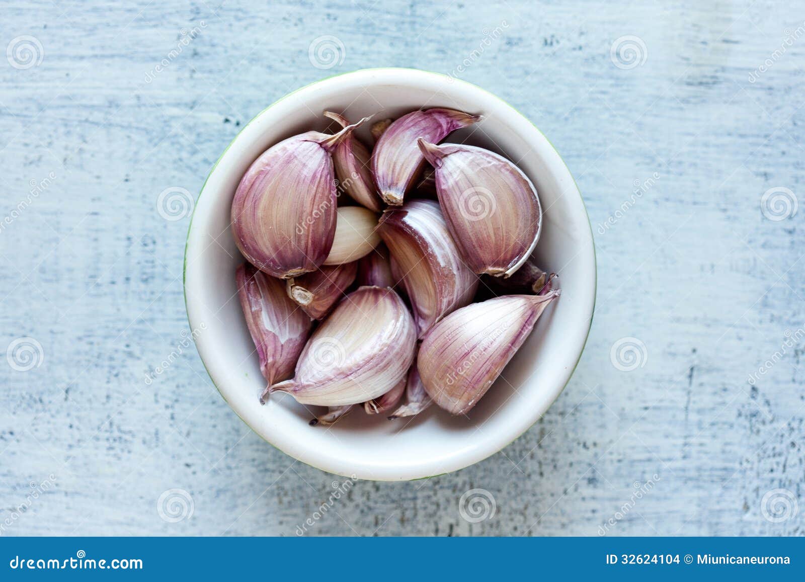 Garlic stock photo. Image of plate, background, spicy - 32624104
