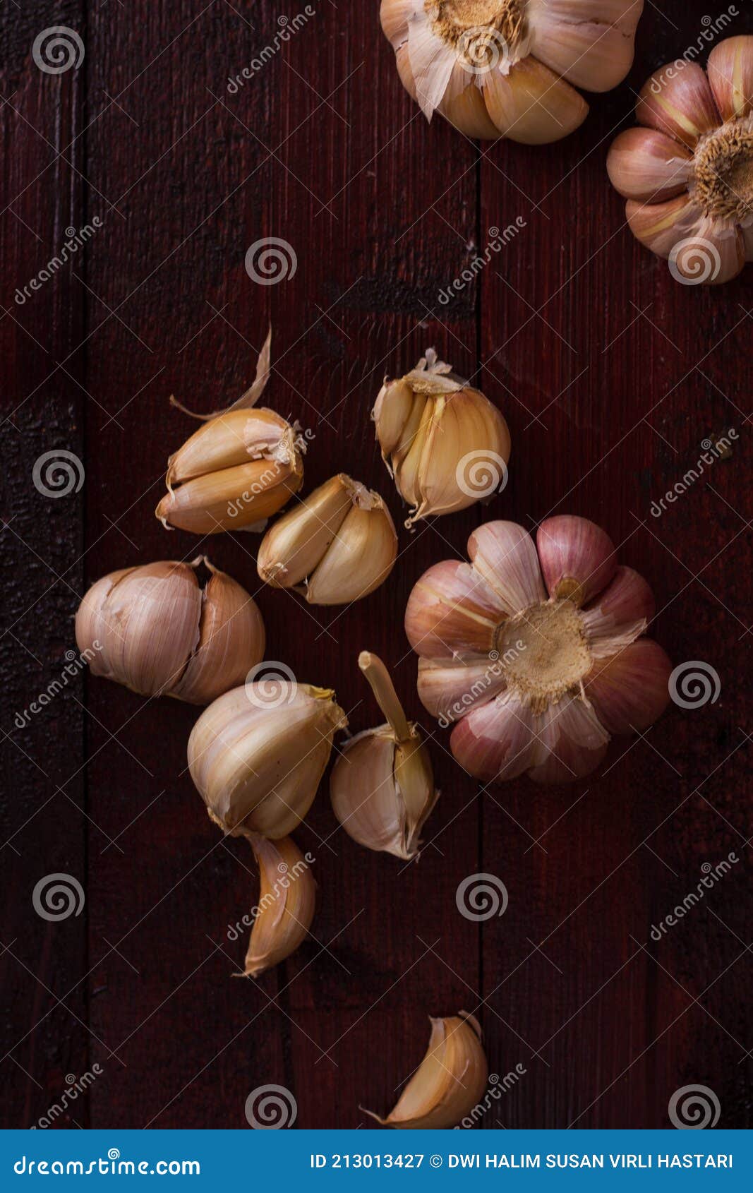 Garlic Kitchen Dinner Aromatic Object Stock Image - Image of aromatic ...