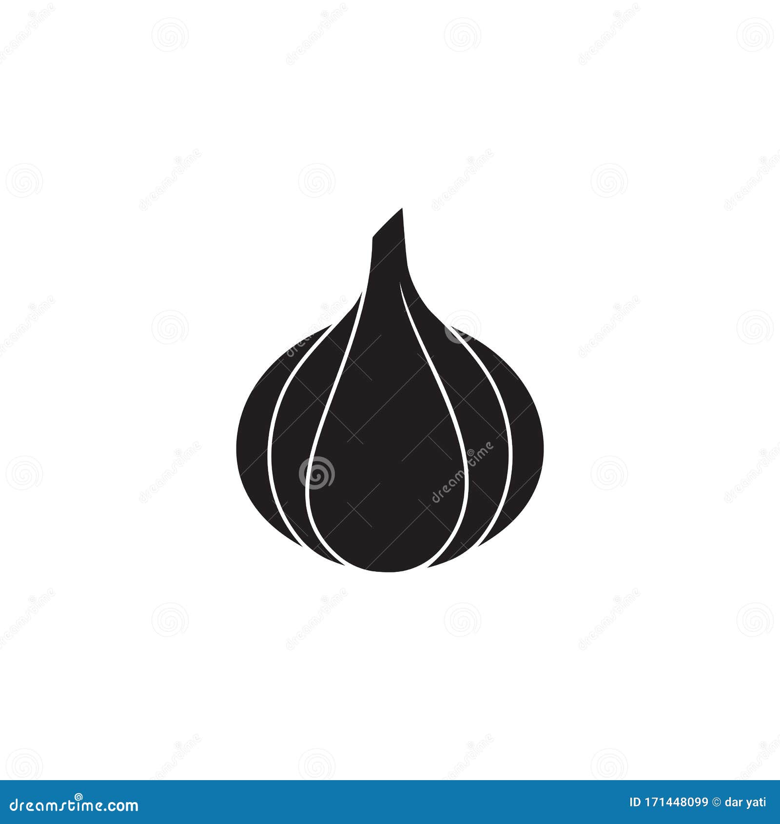 Garlic Logo Icon Symbol Design Vector Stock Vector - Illustration of ...