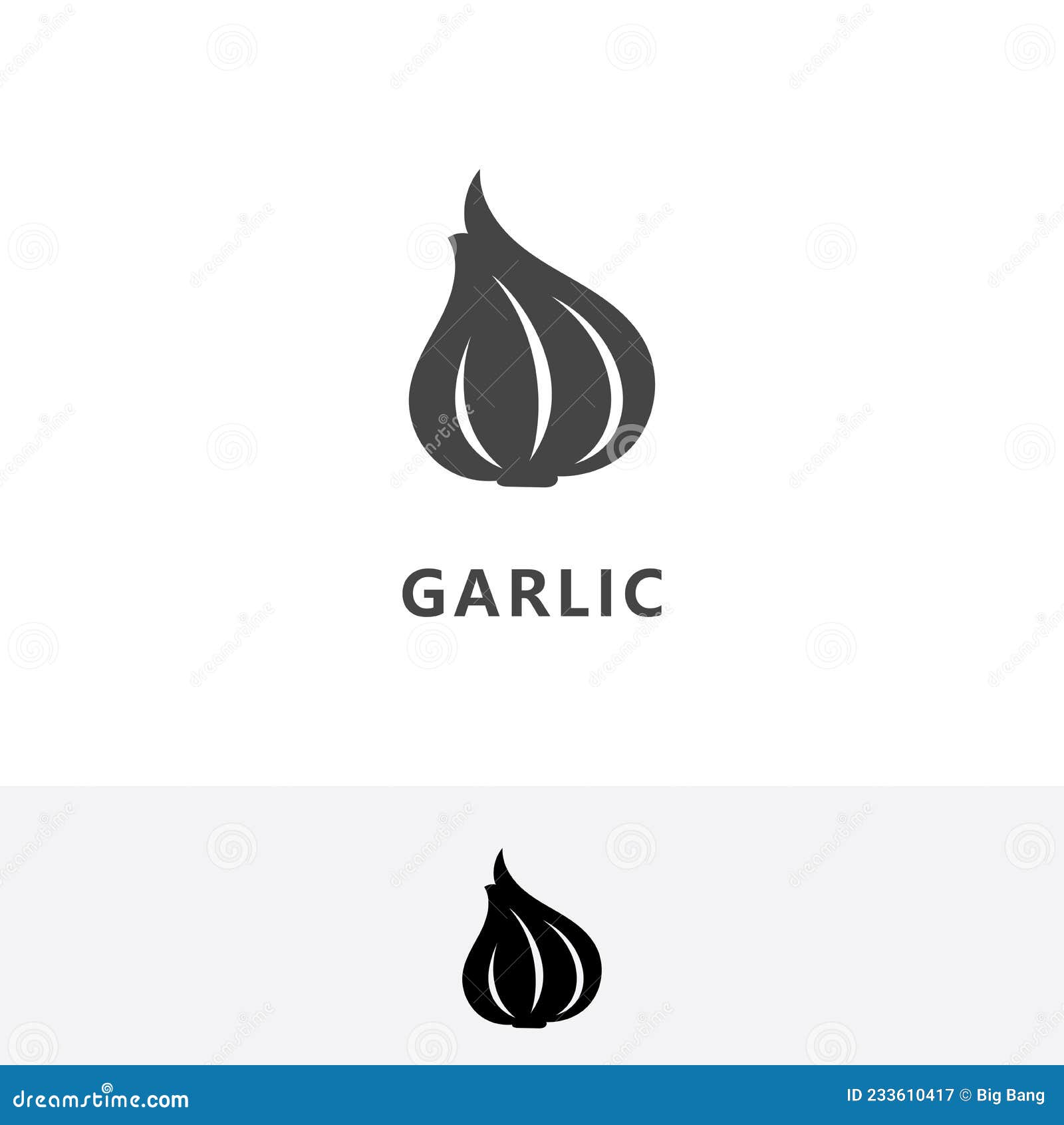 Garlic Logo Icon Vector Illustration Stock Vector - Illustration of ...
