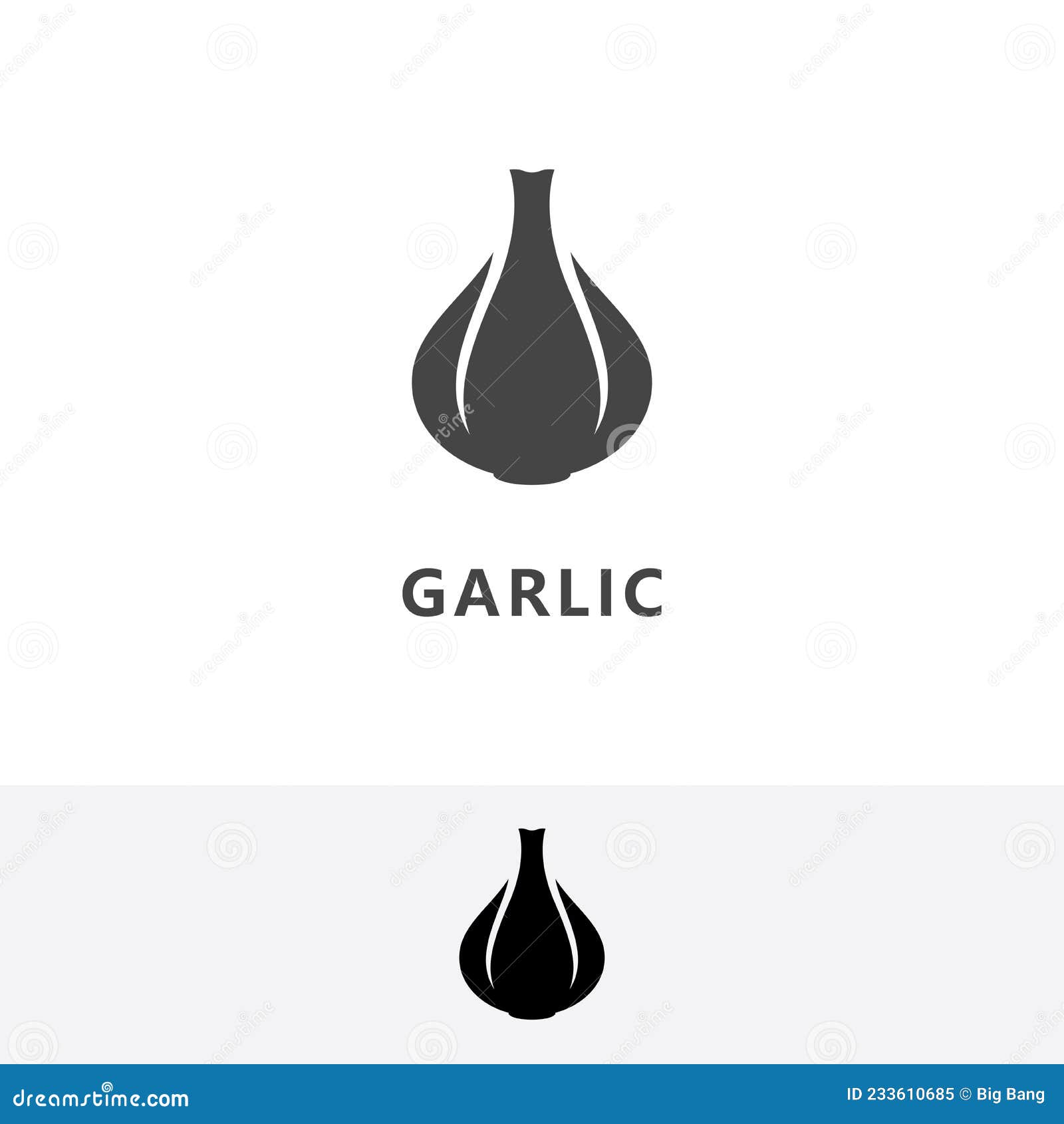 Garlic Logo Icon Vector Illustration Stock Vector - Illustration of ...