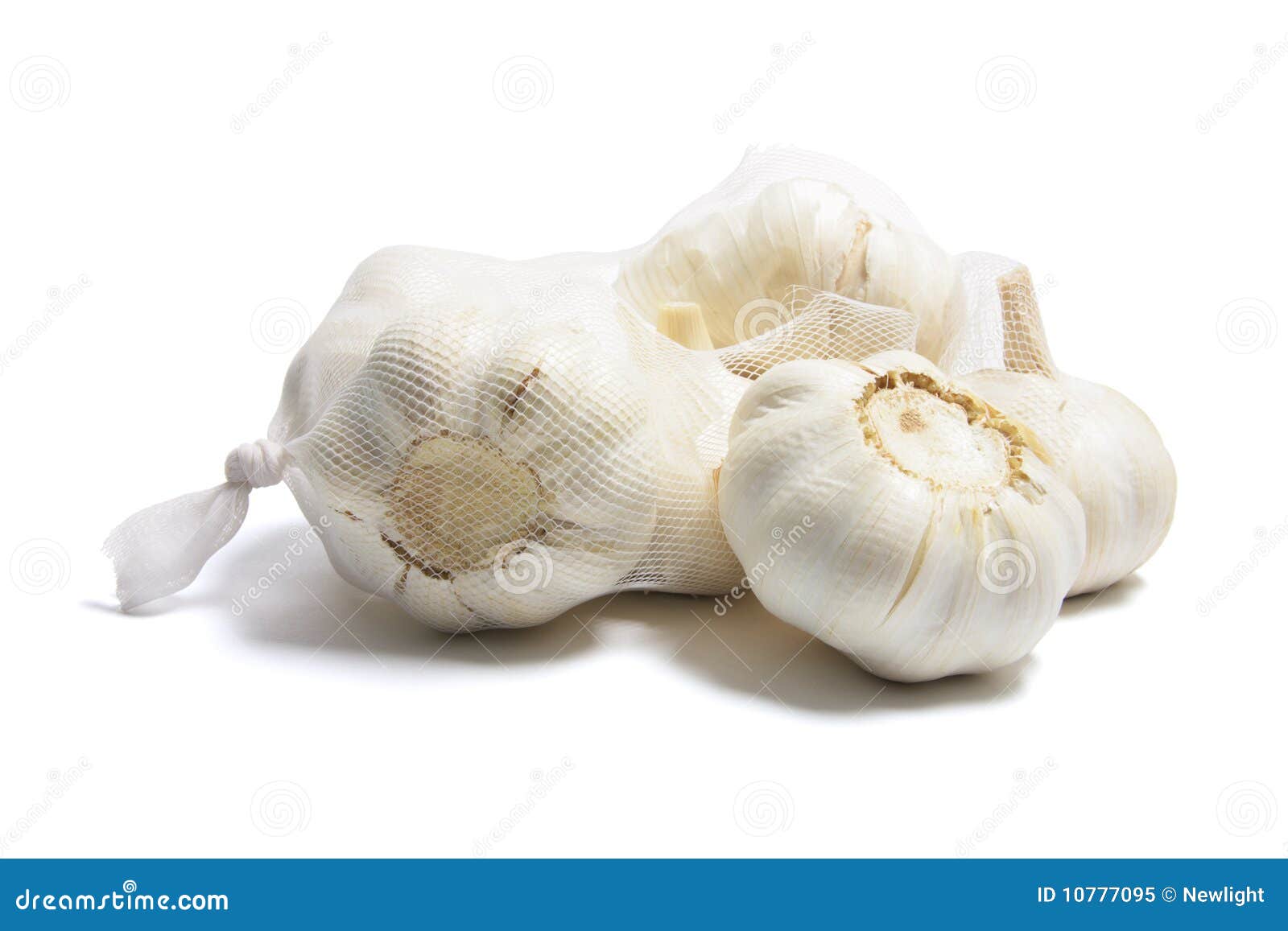 Garlic in Mesh Bag stock image. Image of cloves, aromatic - 10777095