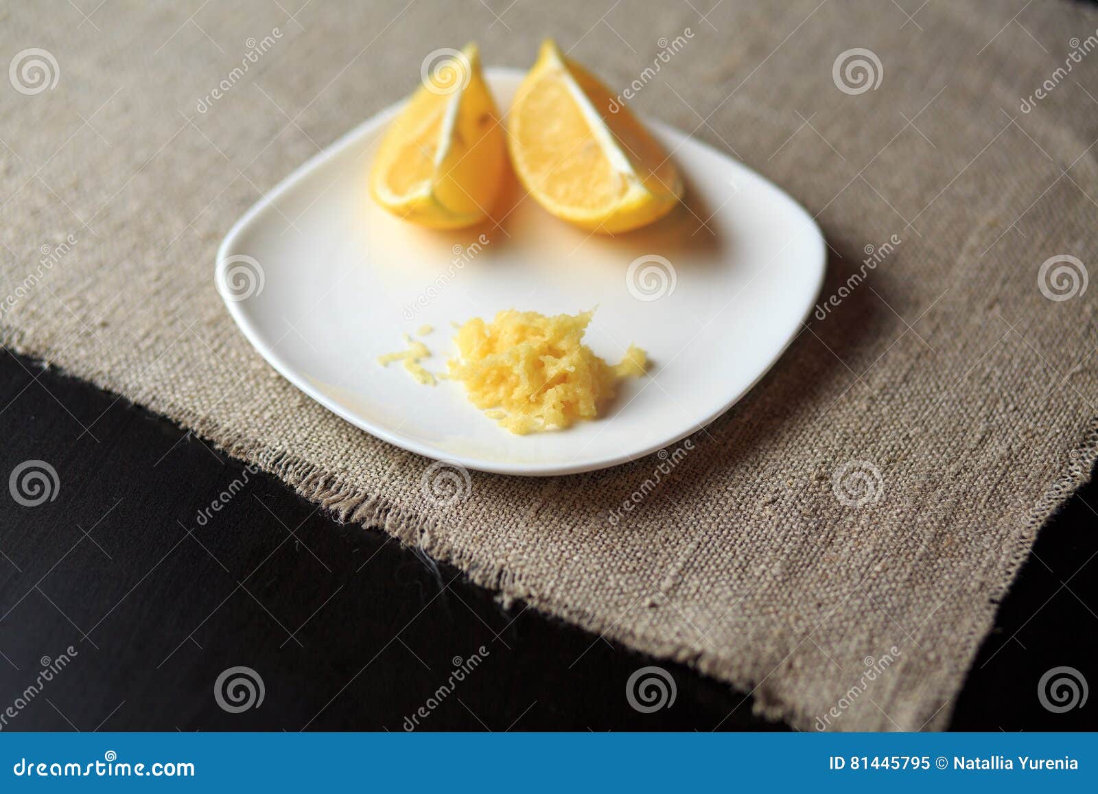 Garlic on a Plate, Vegetable, Grated Garlic Stock Image - Image of ...