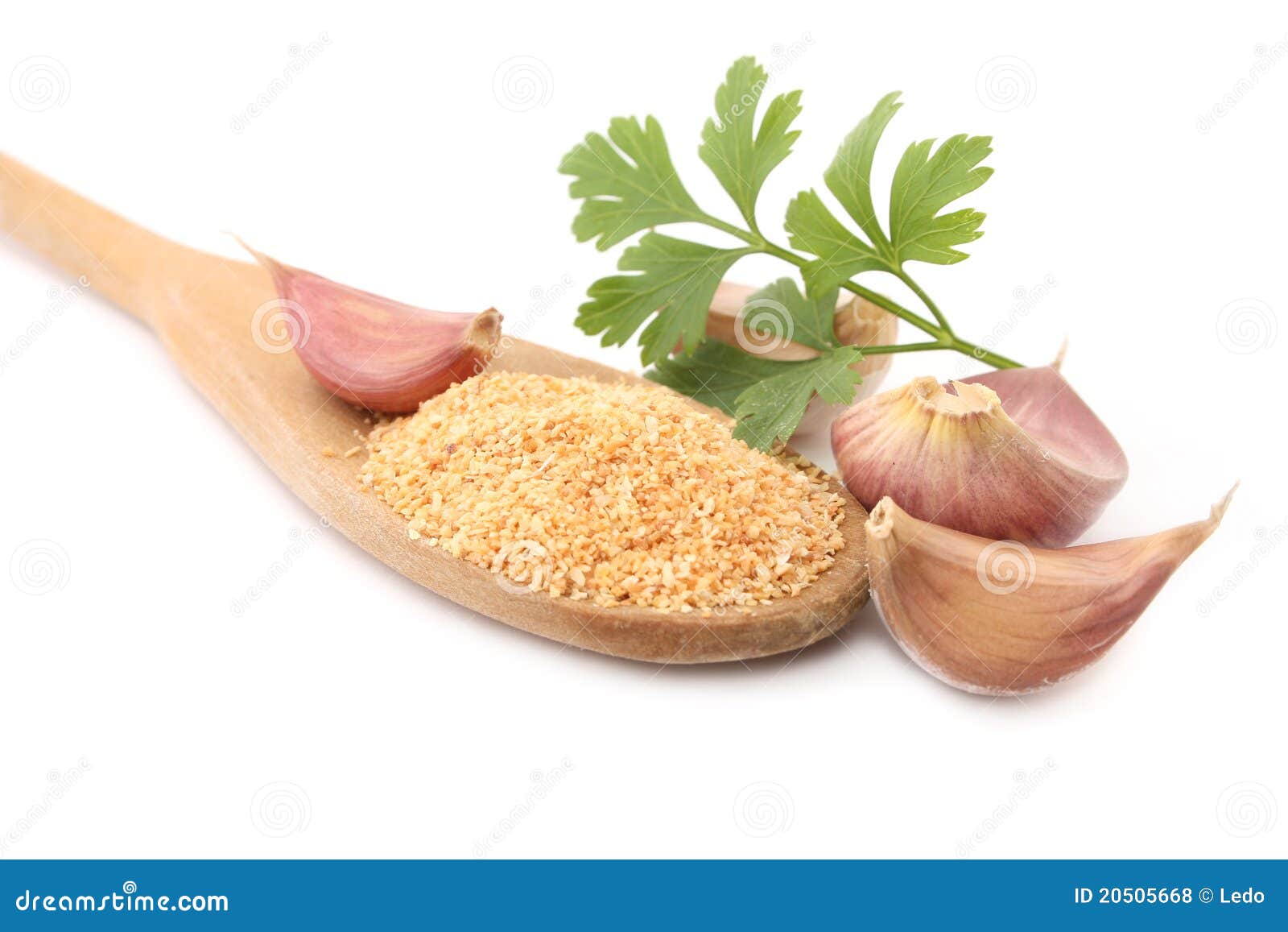 Garlic powder stock photo. Image of dried, spoon, white - 20505668