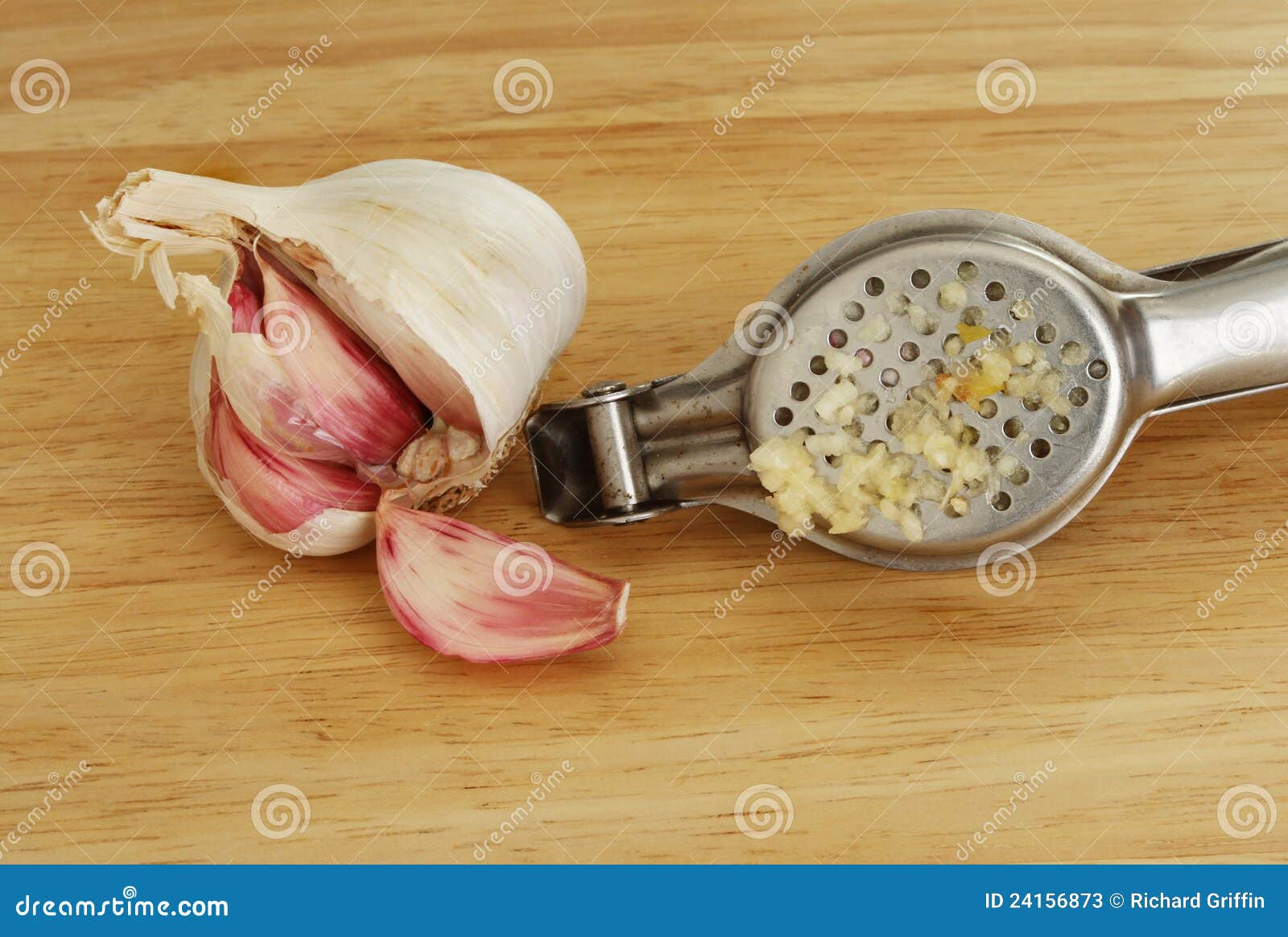 Garlic press stock image. Image of kitchen, press, food - 24156873