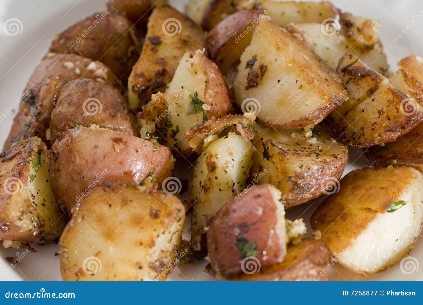 Garlic roasted potato stock image. Image of roast, prepared - 7258877