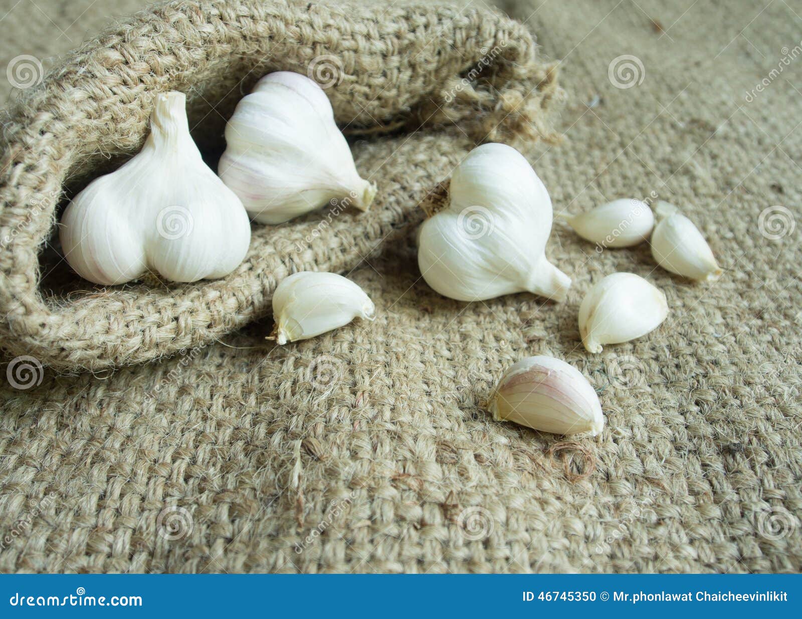 Garlic stock photo. Image of life, background, vegetable - 46745350