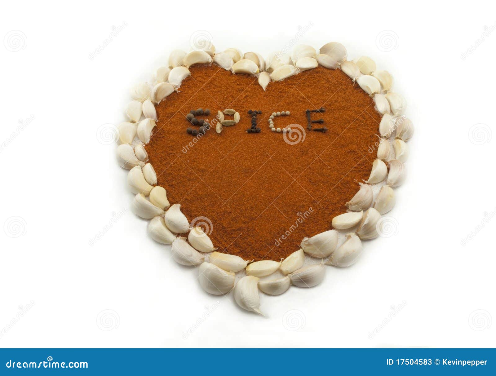 Garlic Spice Heart stock image. Image of cloves, word - 17504583