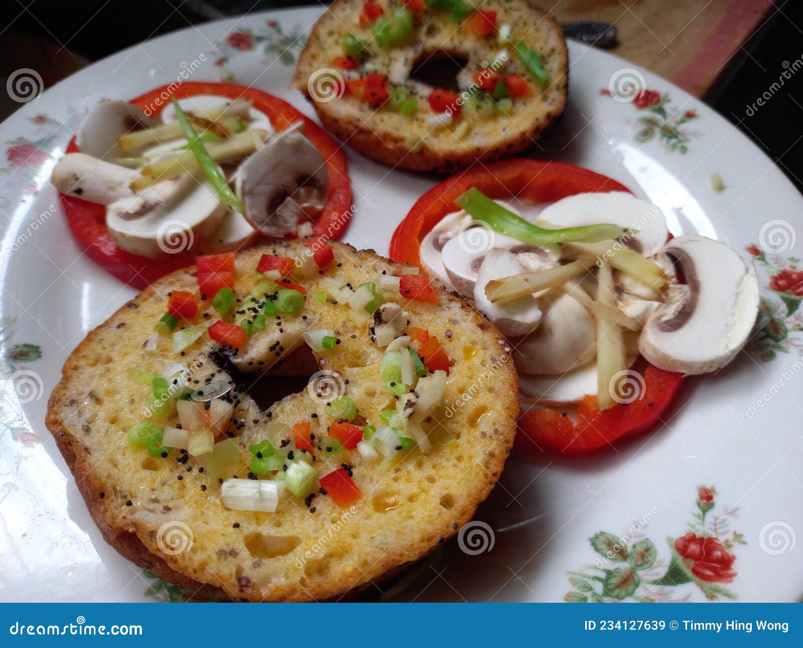 Garlic Spring Onion Rolls stock image. Image of onion - 234127639