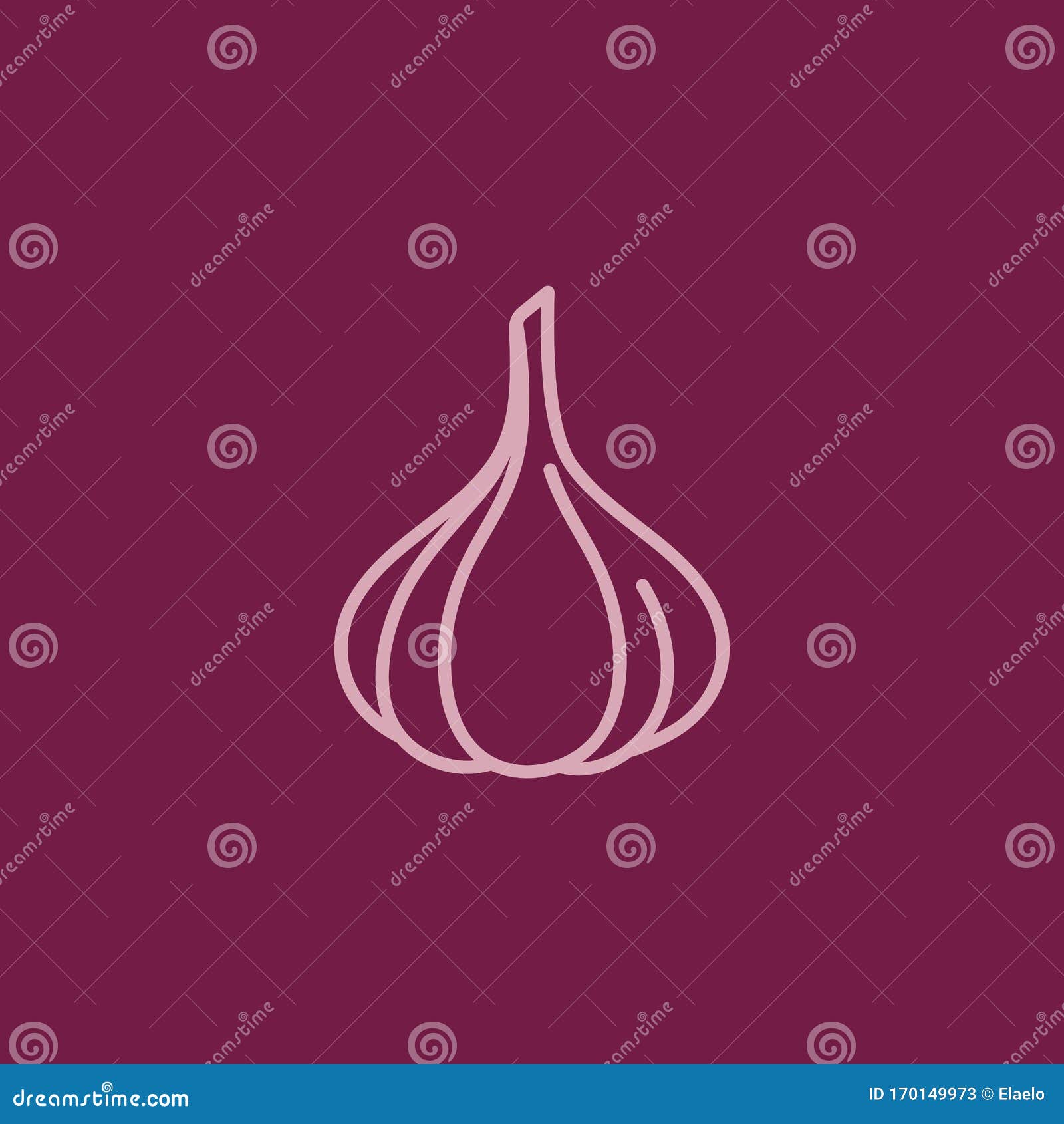 Garlic Vector Icon Illustration Design Stock Illustration ...