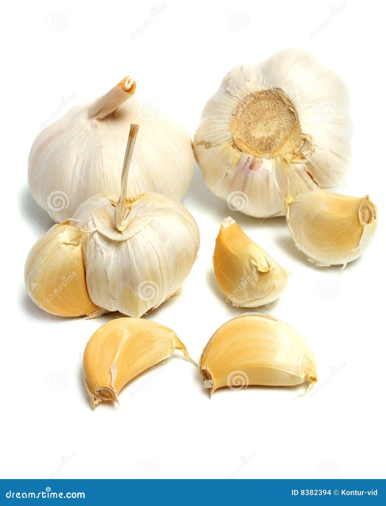 Garlic on white background stock photo. Image of isolated - 8382394