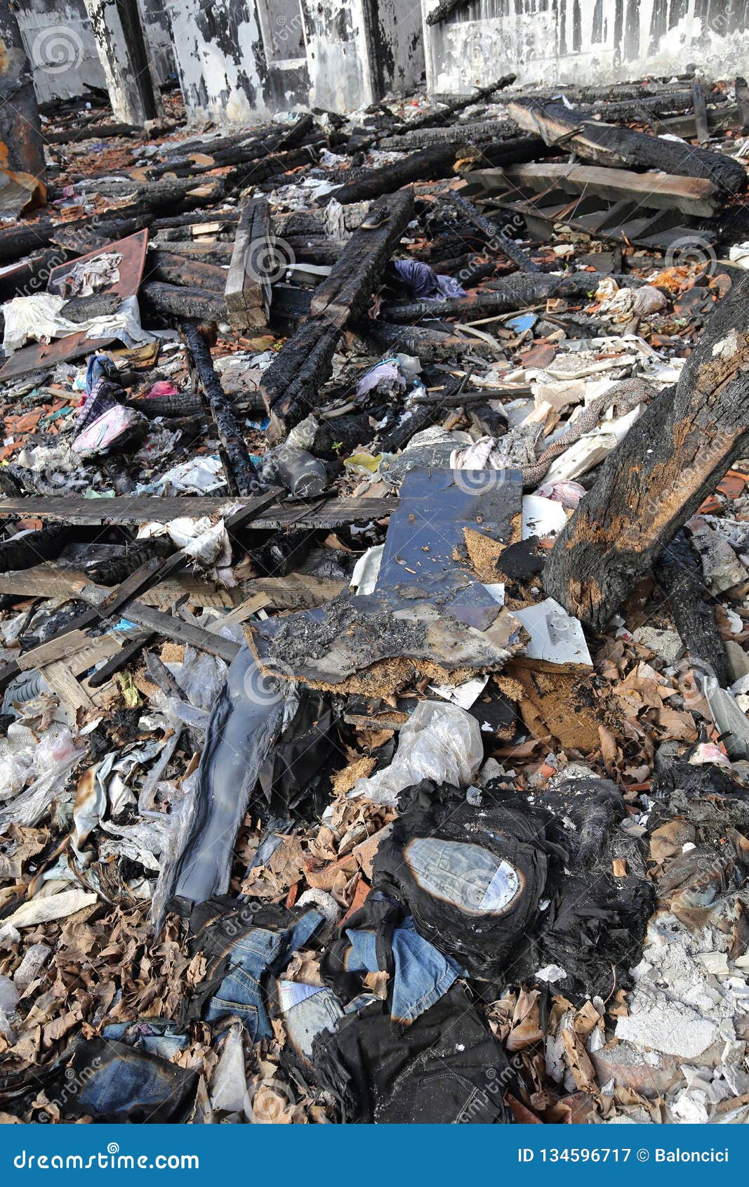 Garment Factory Fire stock image. Image of building - 134596717