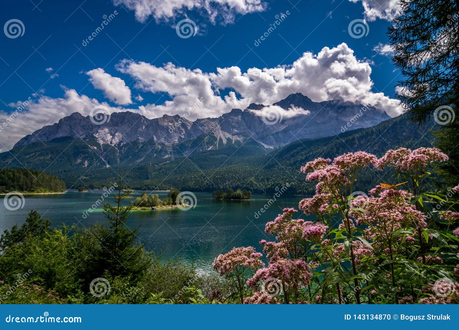 Garmisch-Partenkirchen - View To Lake Eib, Bavaria, Germany Editorial ...
