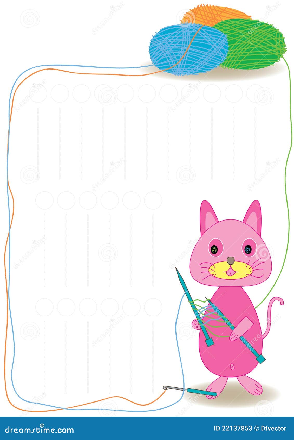 Garn Cat_eps vektor abbildung. Illustration von ökologie - 22137853