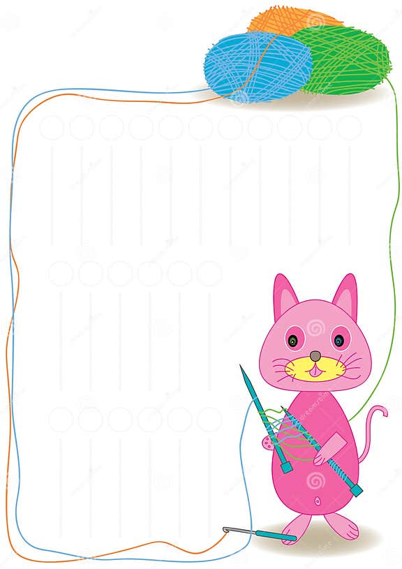 Garn Cat_eps vektor abbildung. Illustration von ökologie - 22137853