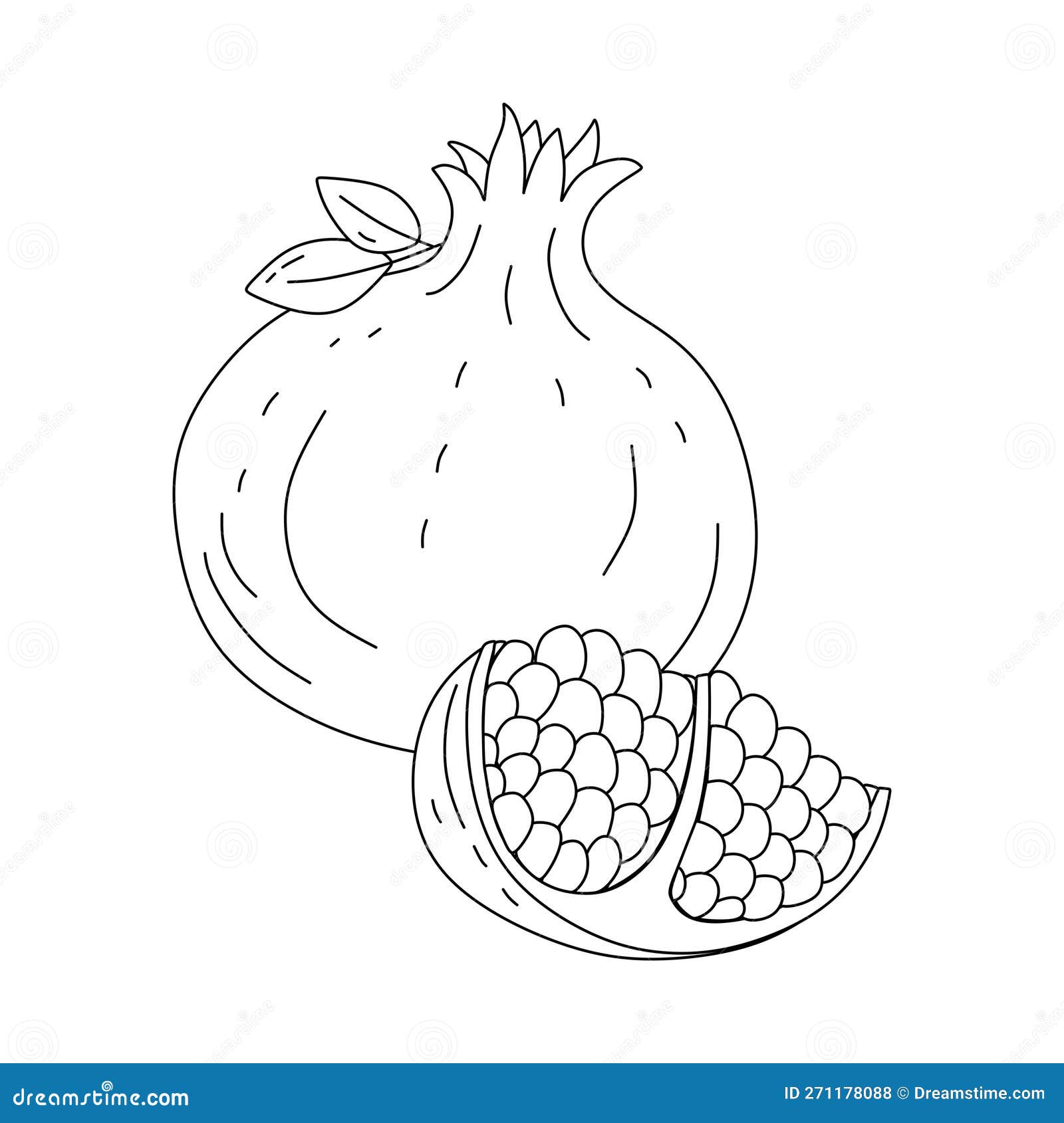 Garnet Doodle Vector Illustration Coloring Book for Kids Stock Vector ...