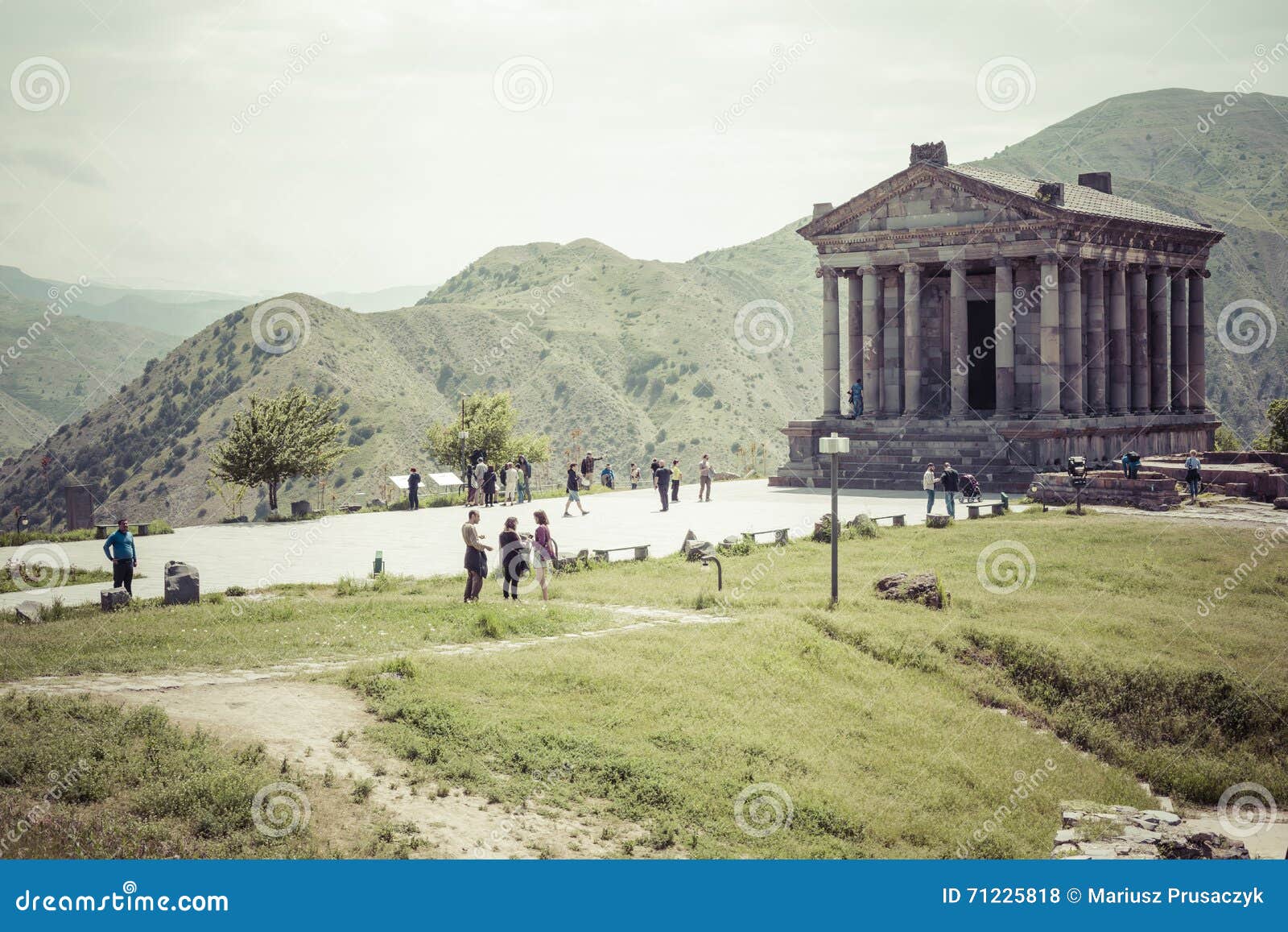 Garni, ARMENIA - May 02,2016 : Ancient Garni Pagan Temple, the H ...