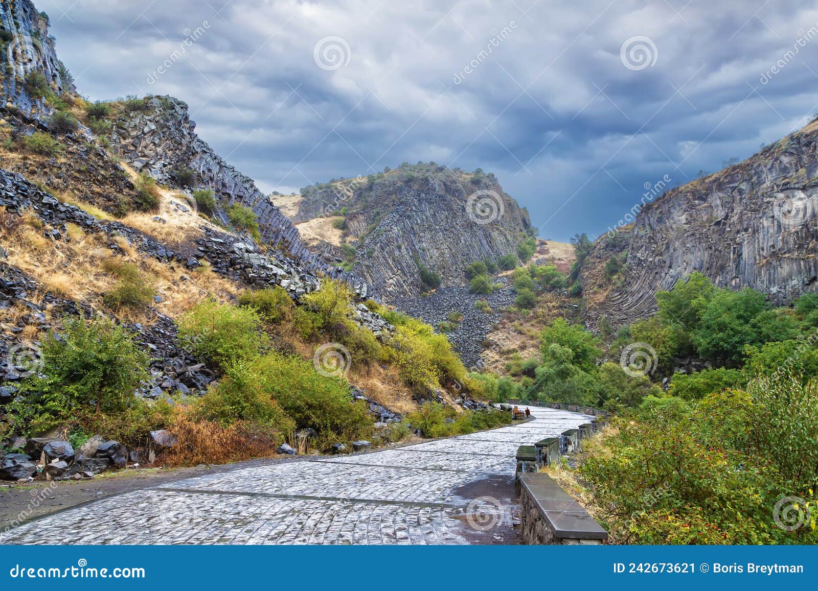 Garni Gorge, Armenia stock image. Image of stone, volcanic - 242673621