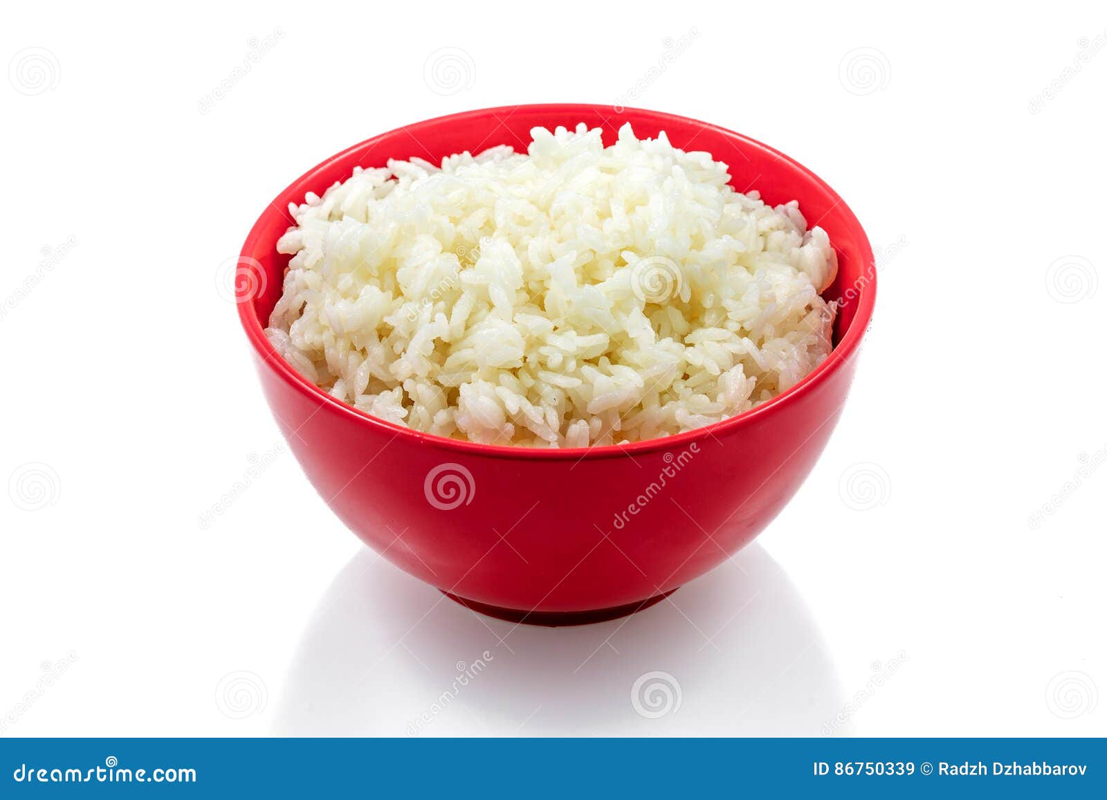 Garnish, Rice Boiled, White Background Stock Image - Image of culture ...