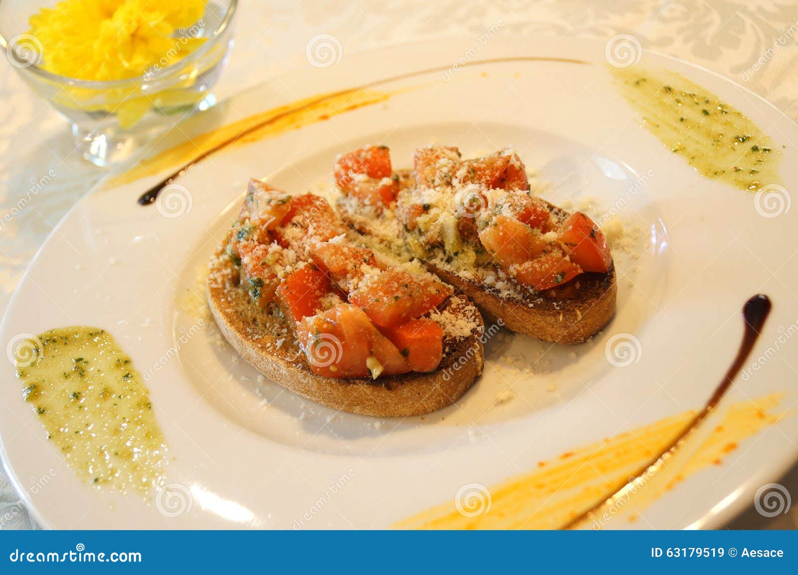Garnished bread stock image. Image of restaurant, dish - 63179519